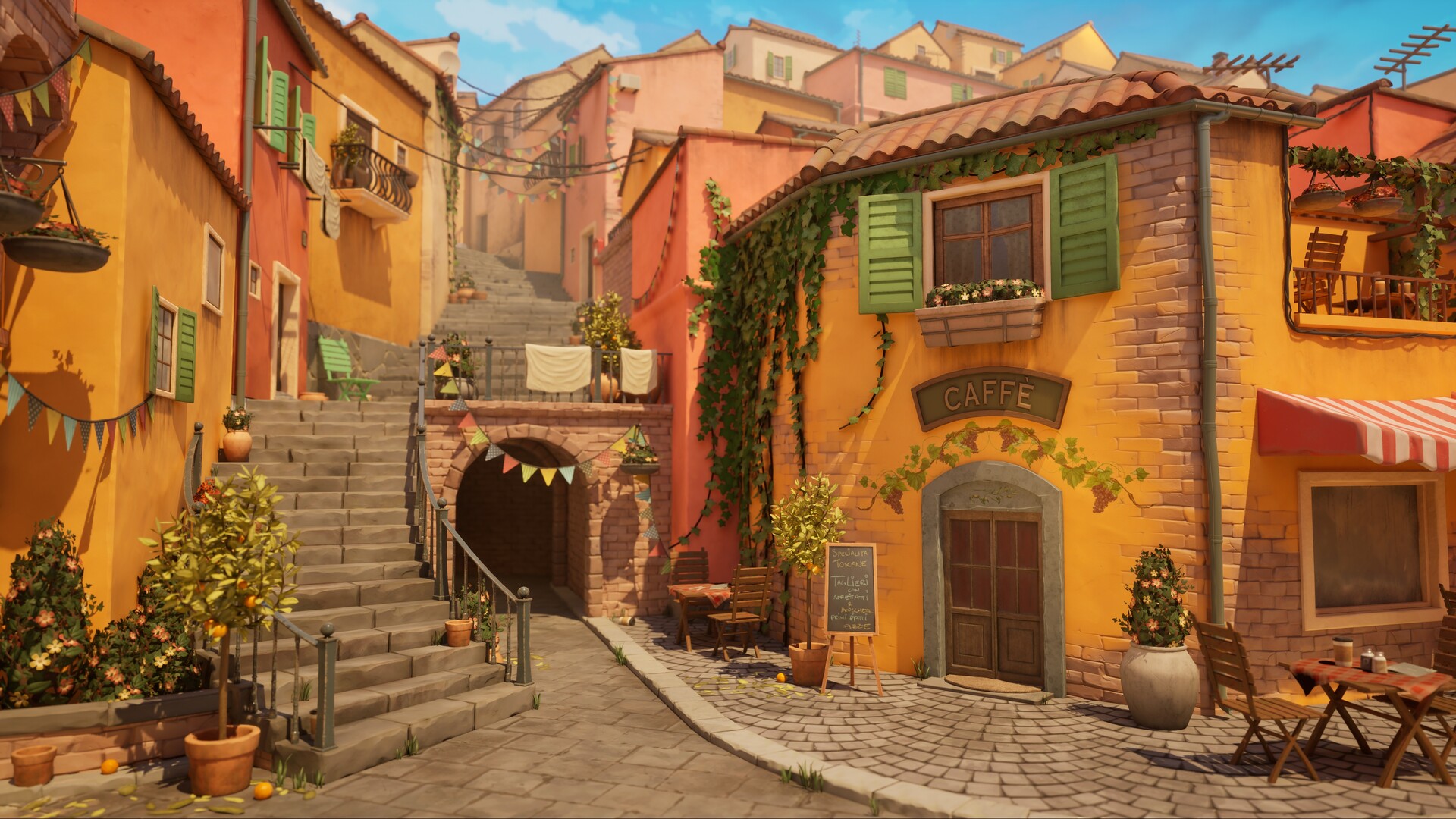 ArtStation - Stylized Italian Town