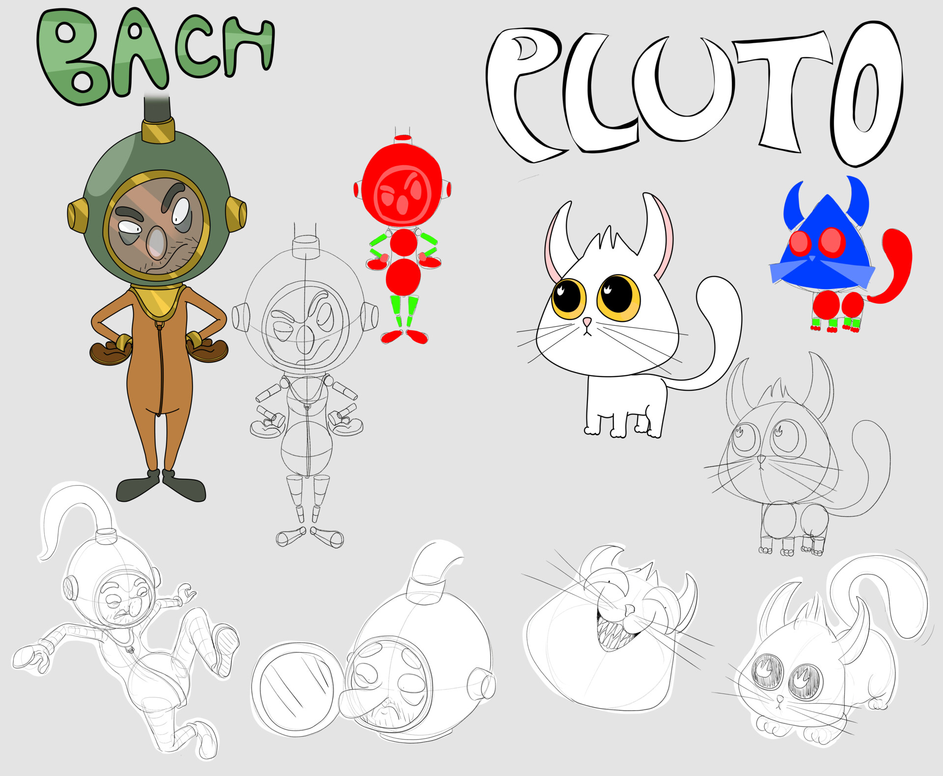 ArtStation - Schoolwork Character Design