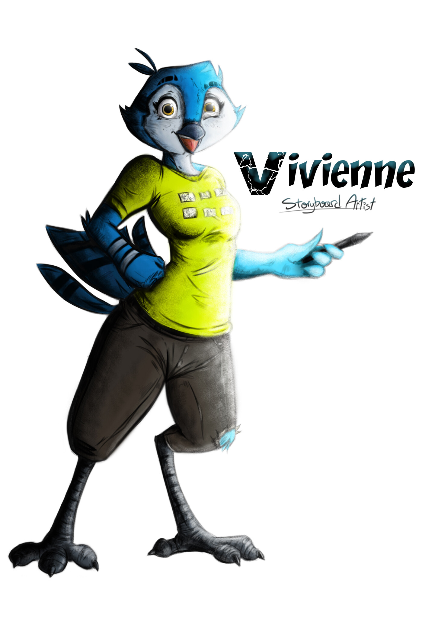 💙 Nathan Fleury 💛 - VISIONS Blue Jay Character Design