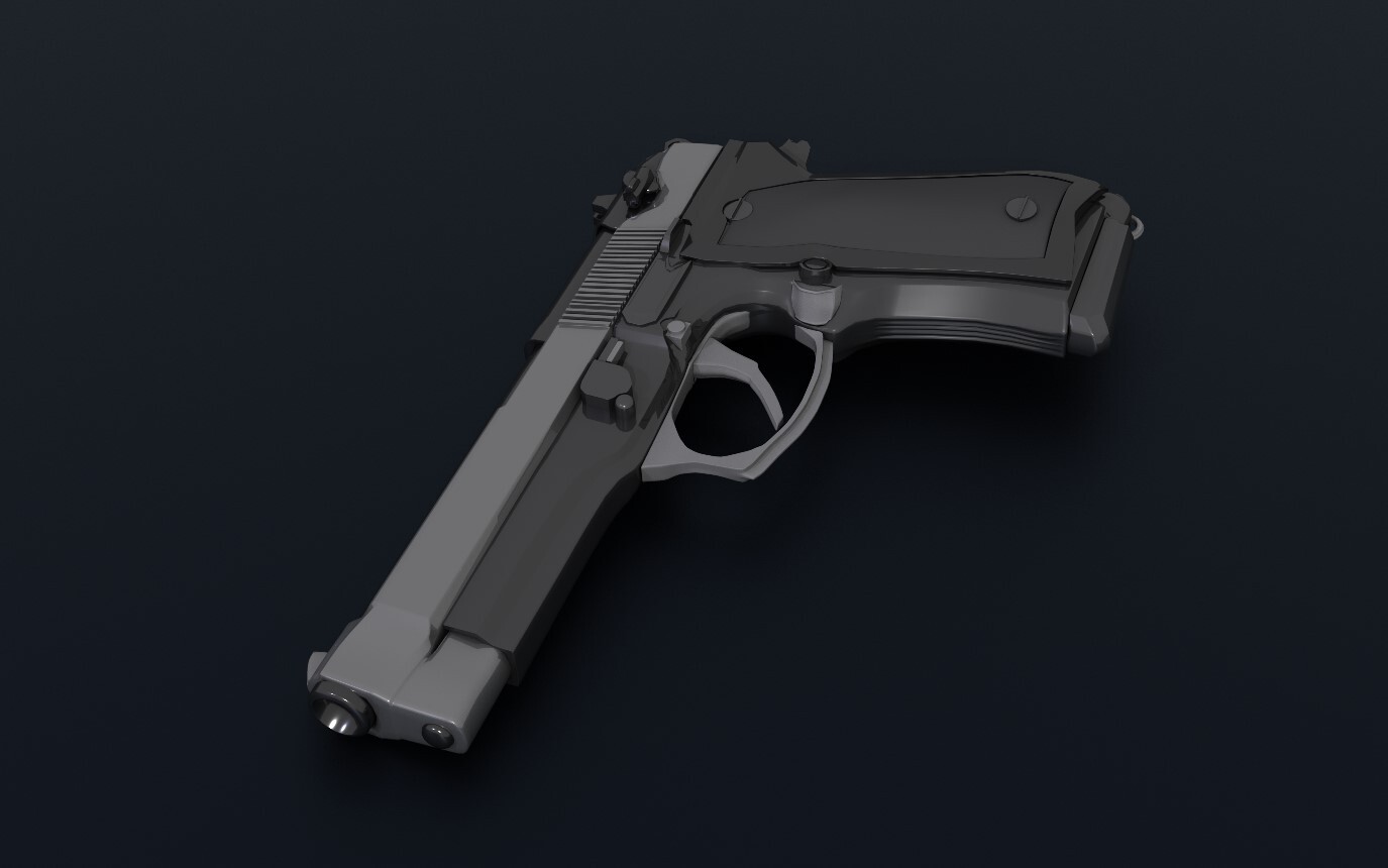 ArtStation - BERETTA M9 gun