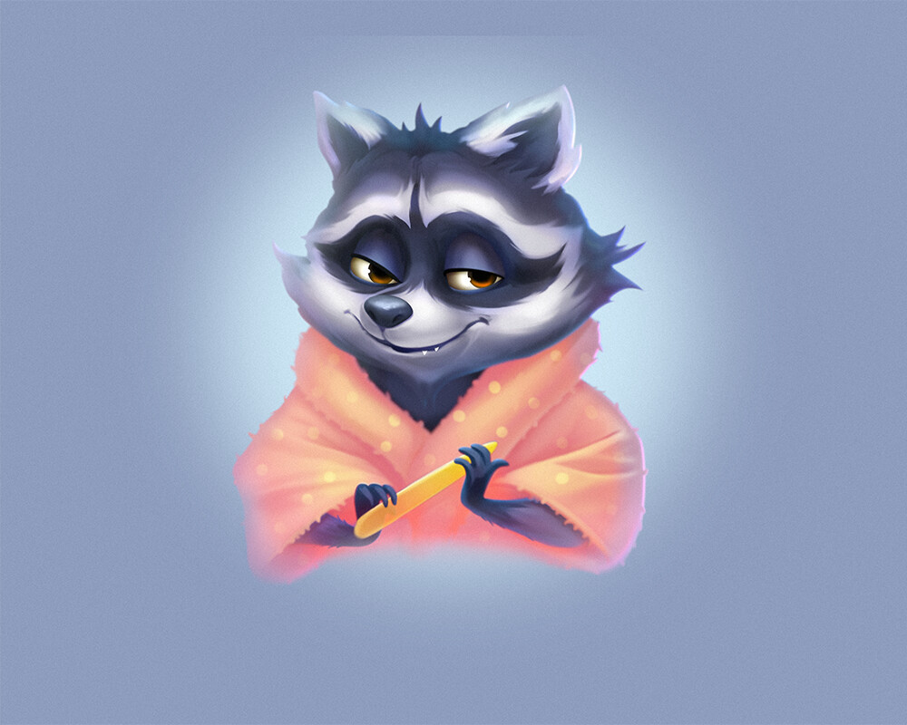 ArtStation - raccoon
