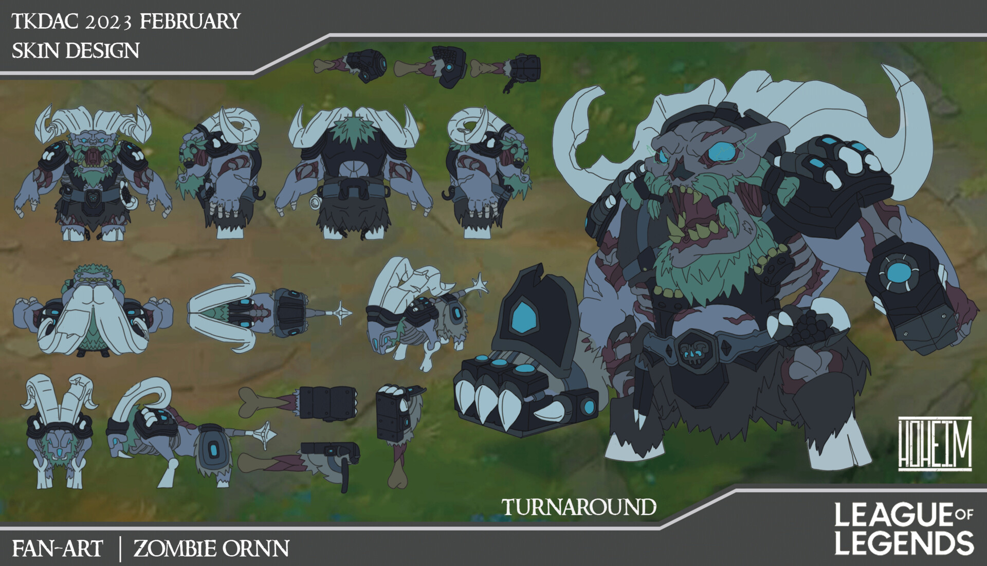 ArtStation - Fan Art - League of Legends - Zombie Ornn Skin