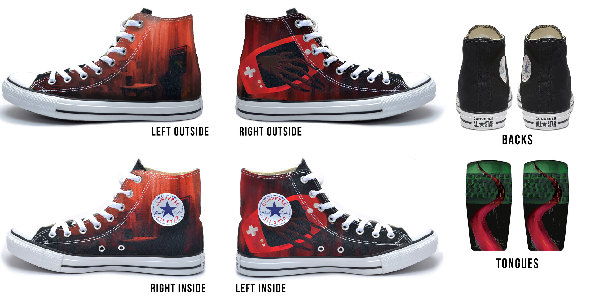 ArtStation - Horror Shoe design Mock Up