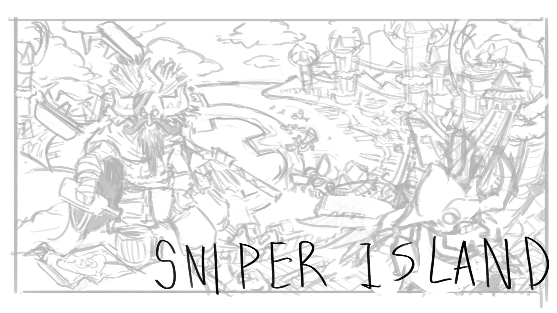 Khem T - Sniper island : Onepiece fanart