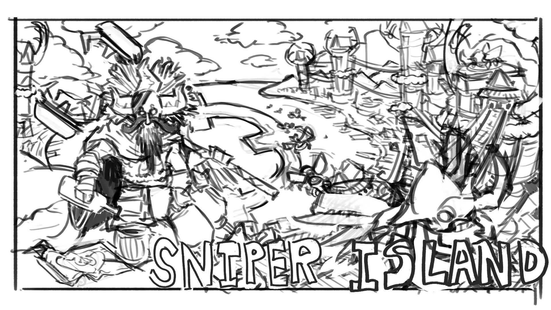 Khem T - Sniper island : Onepiece fanart