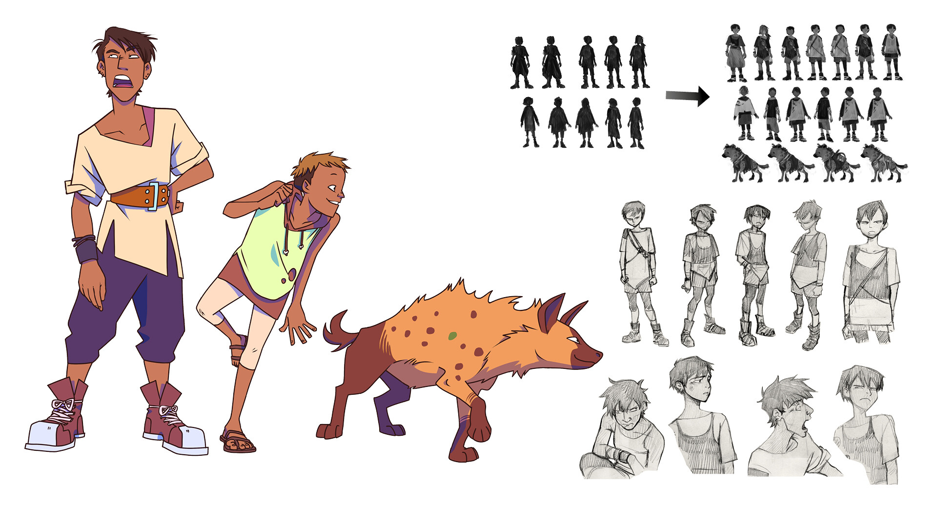 ArtStation - Runaway Siblings - Character Art