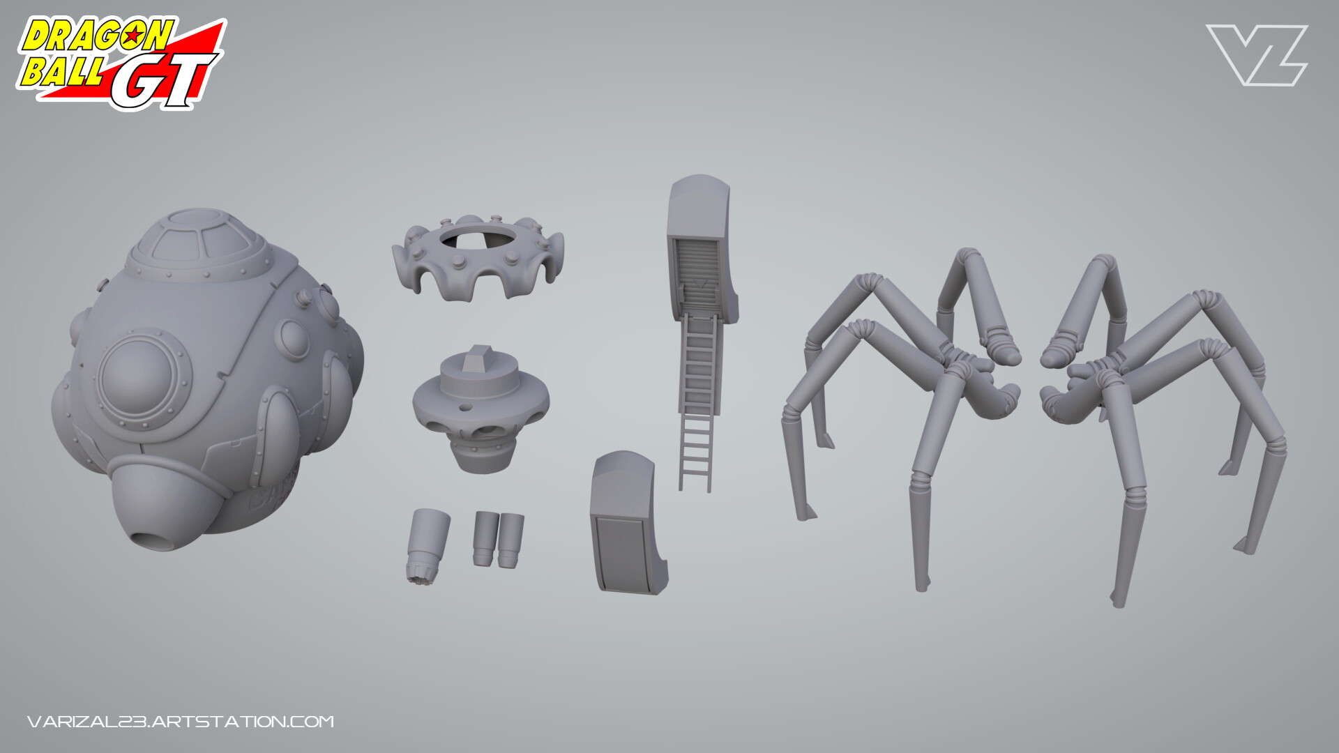 Varizal Zulmi - Octopus Spaceship Capsule Corp. - Dragonball GT