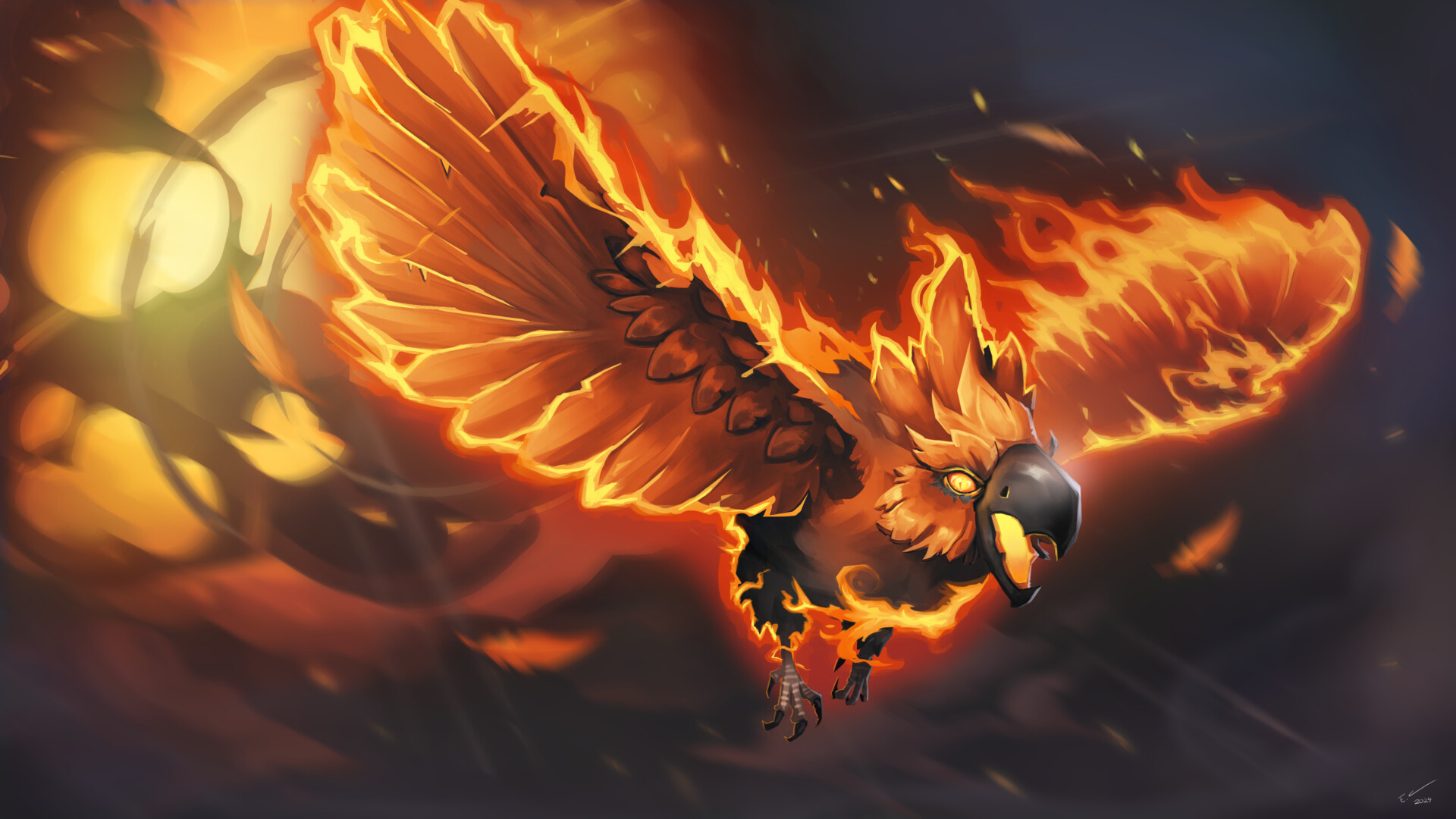 ArtStation - Phoenix hatchling, 2024