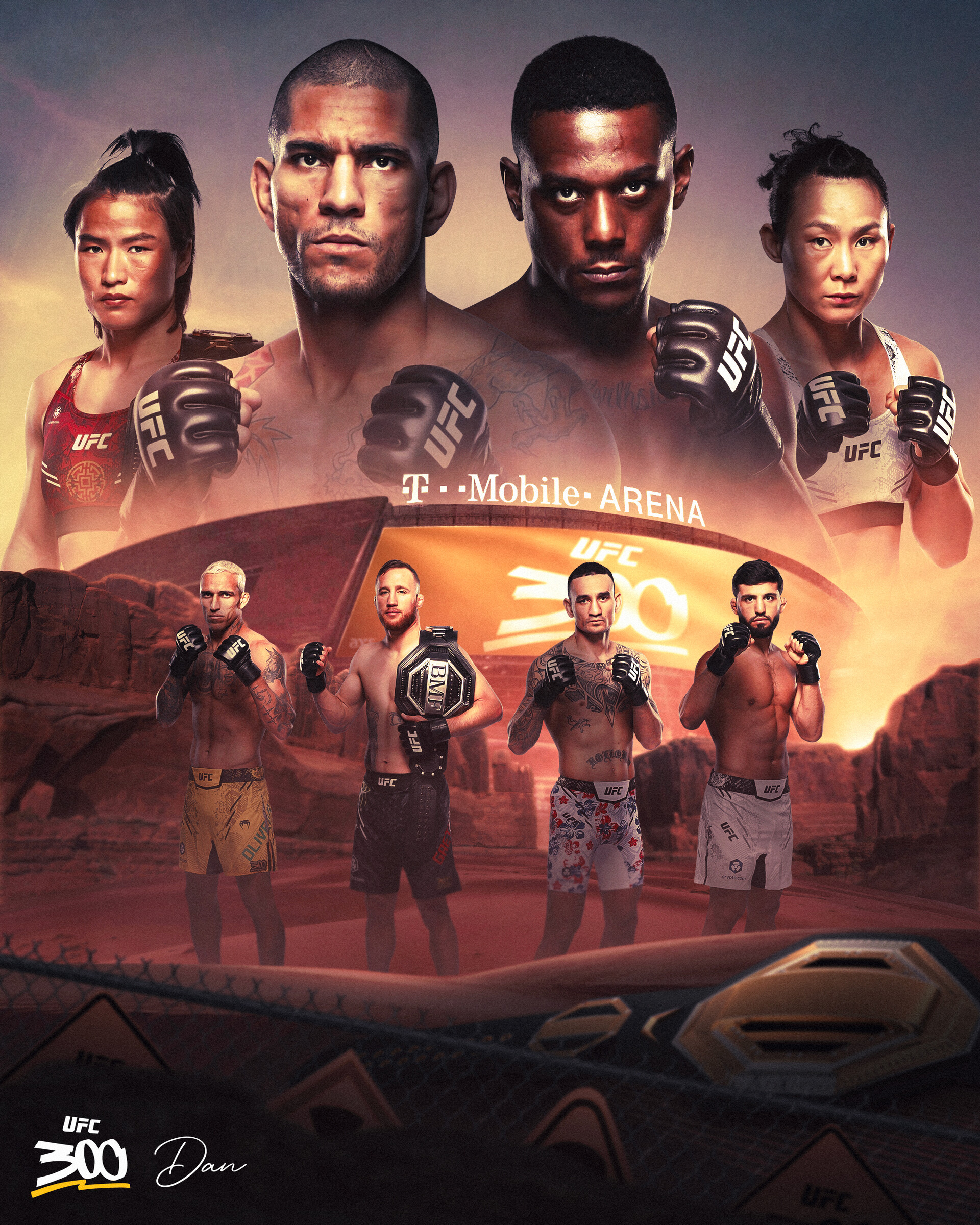 ArtStation - UFC 300 Poster