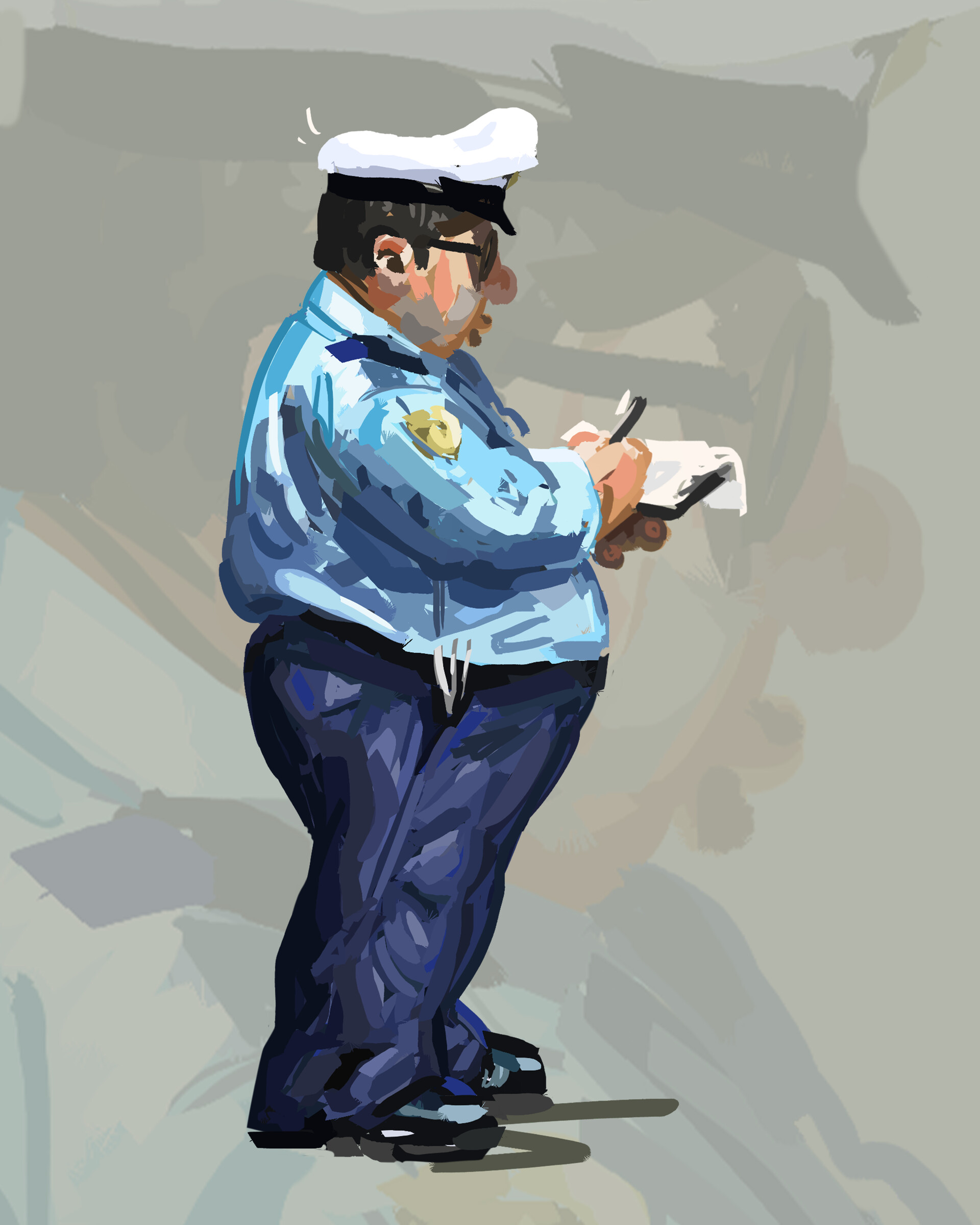 ArtStation - Cop Sketch