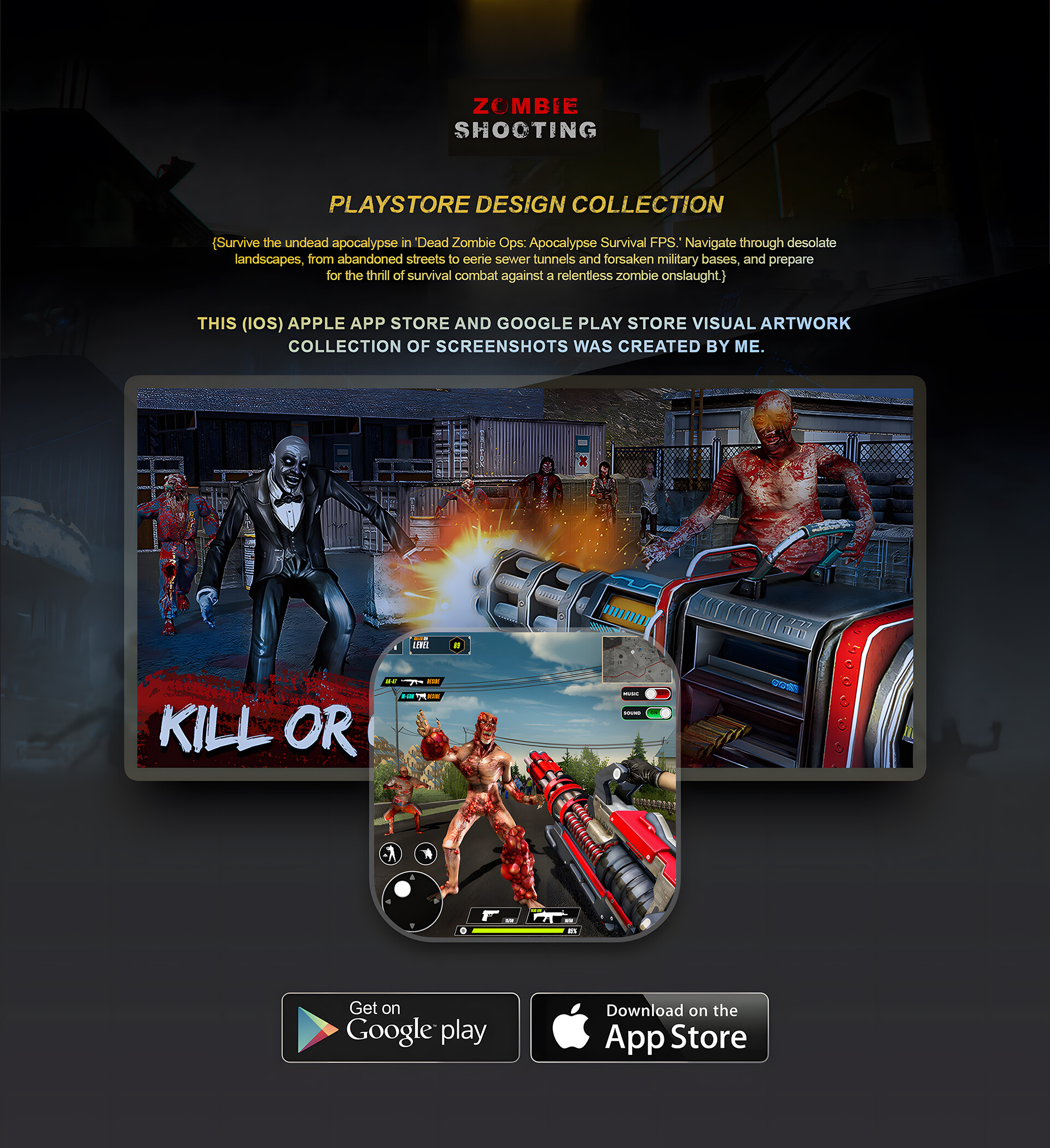 ArtStation - Zombie Shooting Game Screenshots Collection