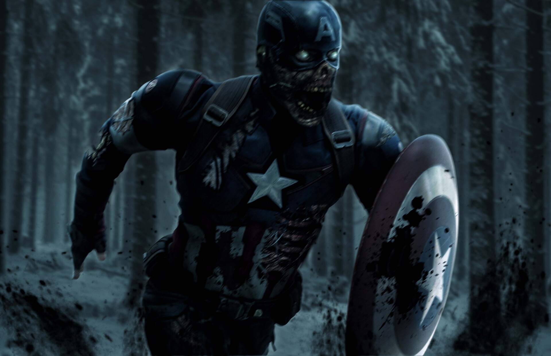 ArtStation - What If? Captain America Zombie Poster