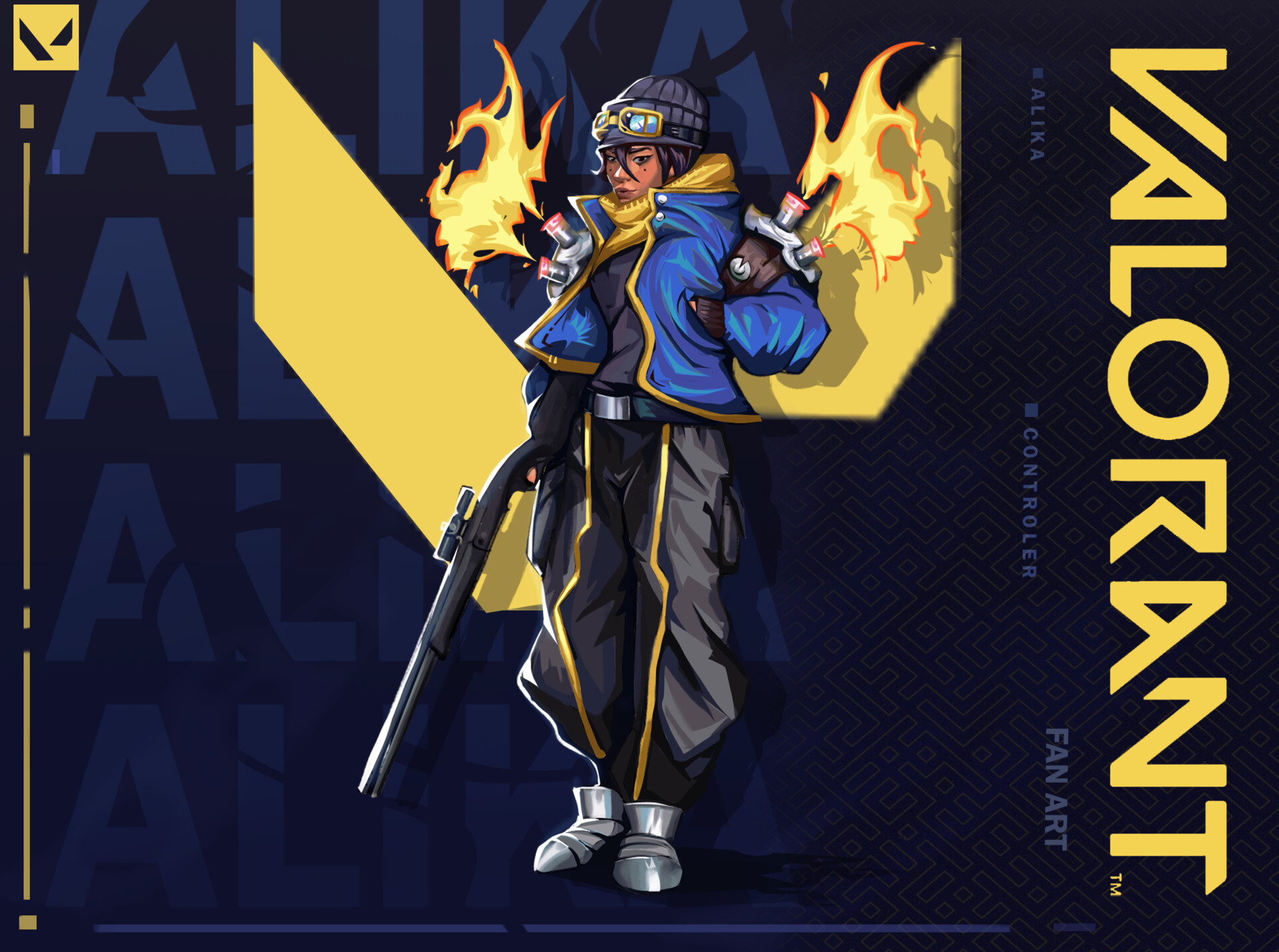 ArtStation - Fan Valorant Agent Alika