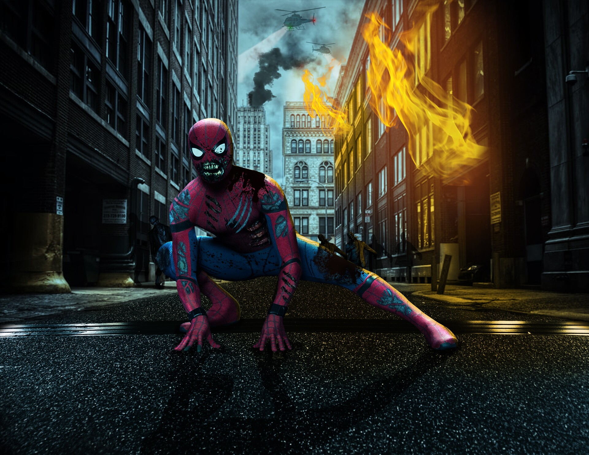 ArtStation - What If? Zombie Spider-Man poster