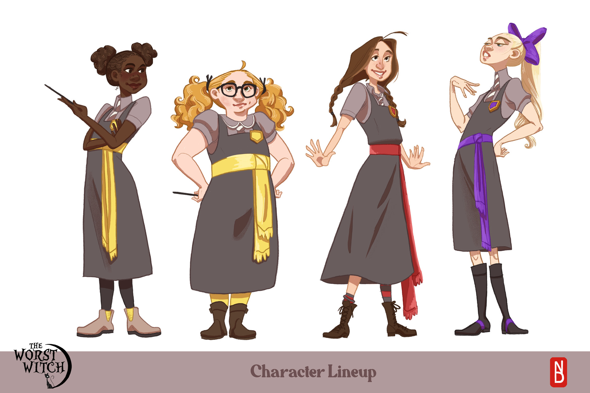 ArtStation - Worst Witch Character Lineup