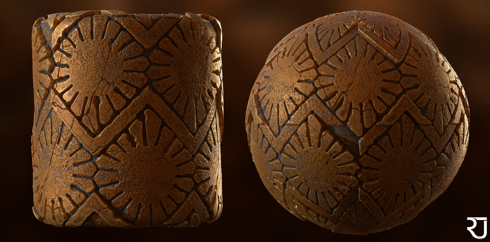 Rohit Jangra - Gold Stone Carved