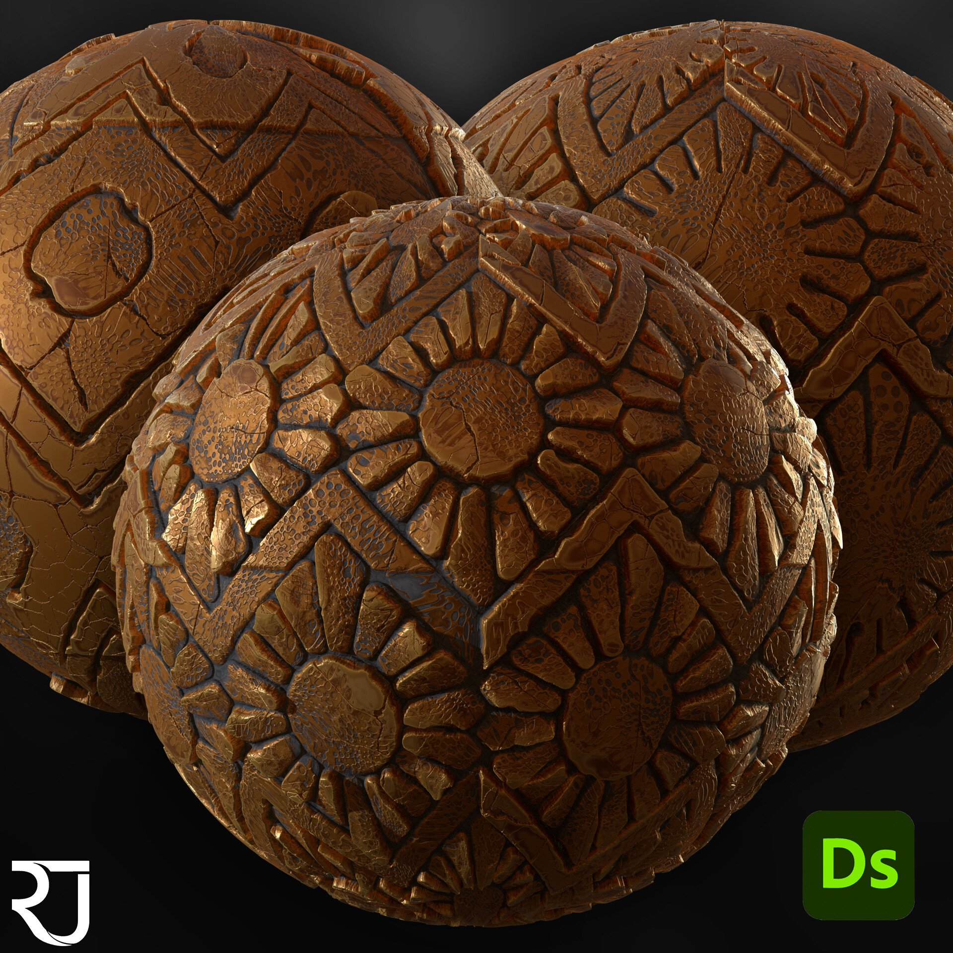 Rohit Jangra - Gold Stone Carved