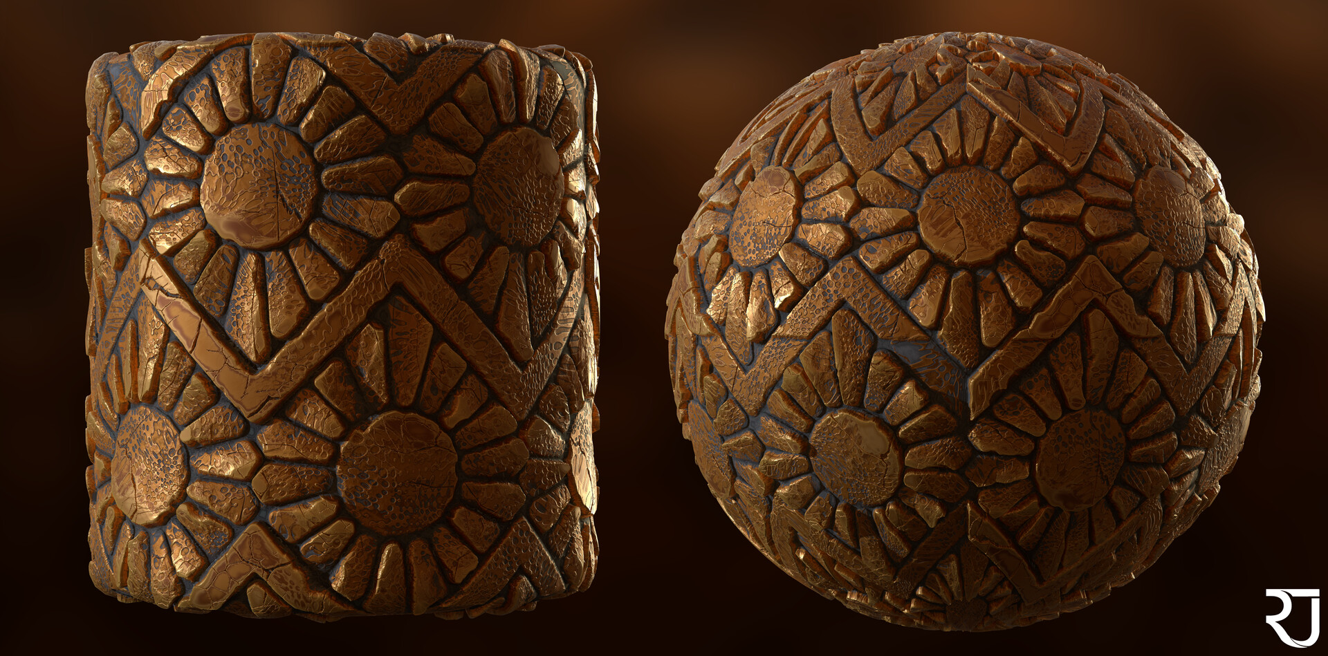 Rohit Jangra - Gold Stone Carved