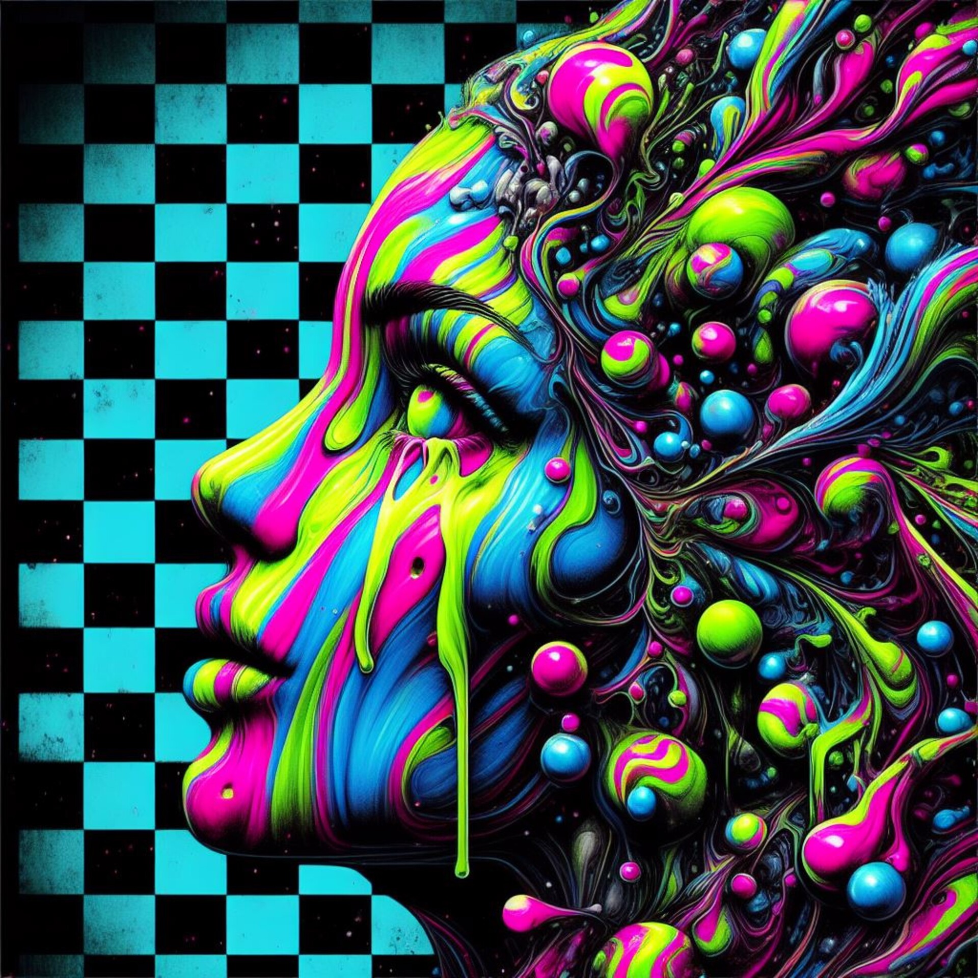 ArtStation - Psychedelic Face Picture