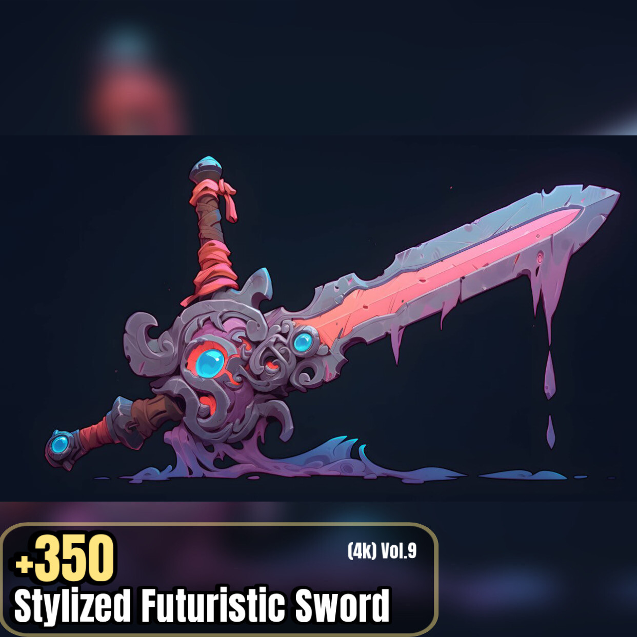 ArtStation - +350 Stylized Futuristic Sword Concept (4k)