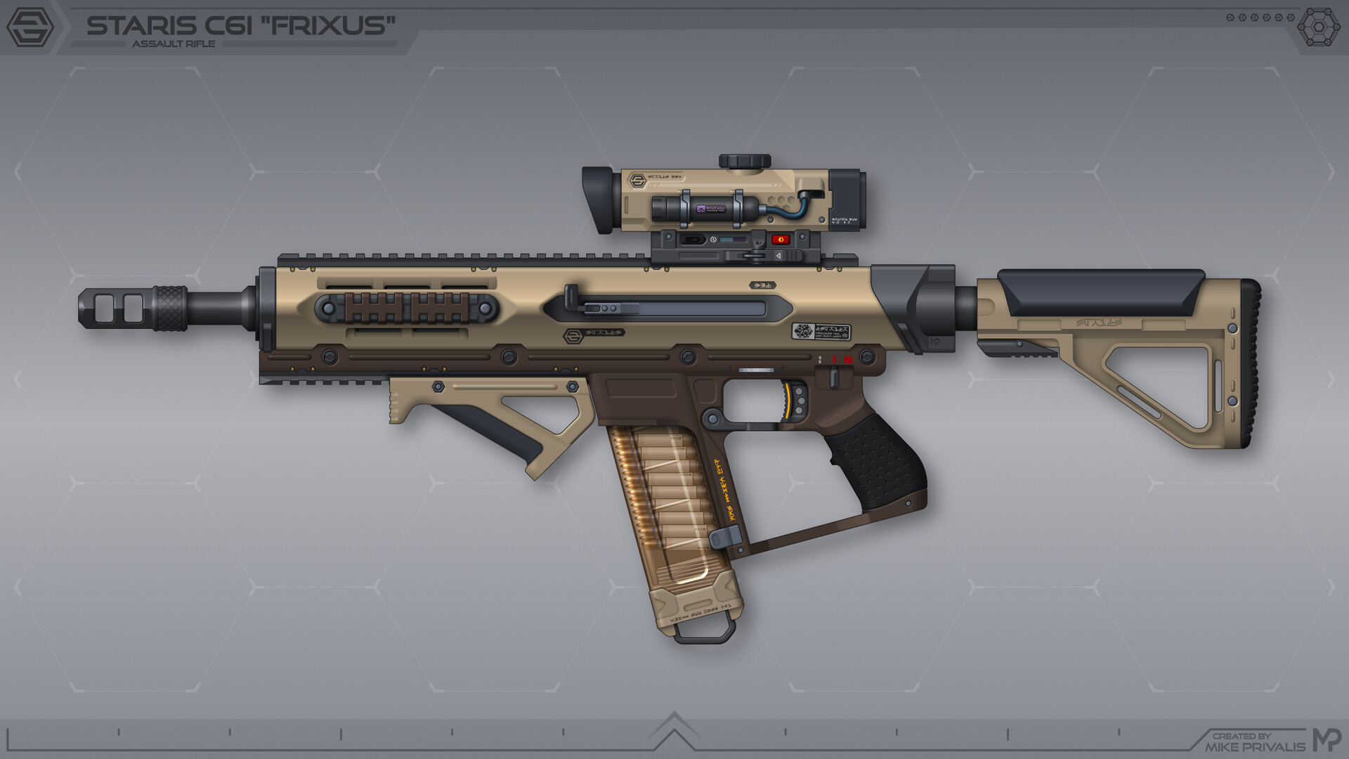 Mike Privalis - C6I "Frixus" Assault Rifle