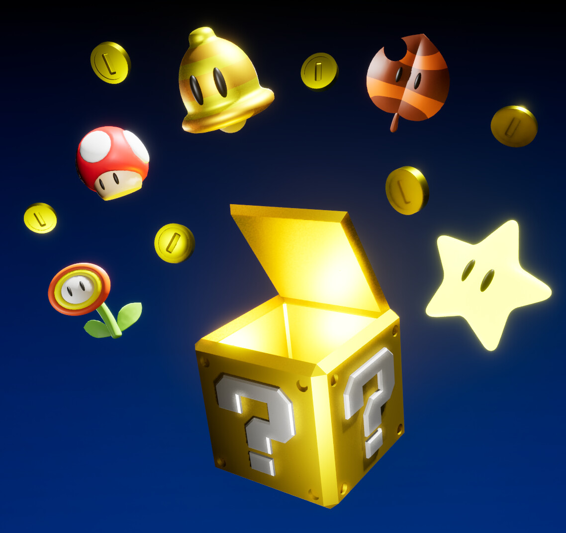 ArtStation - Mario Box and Items