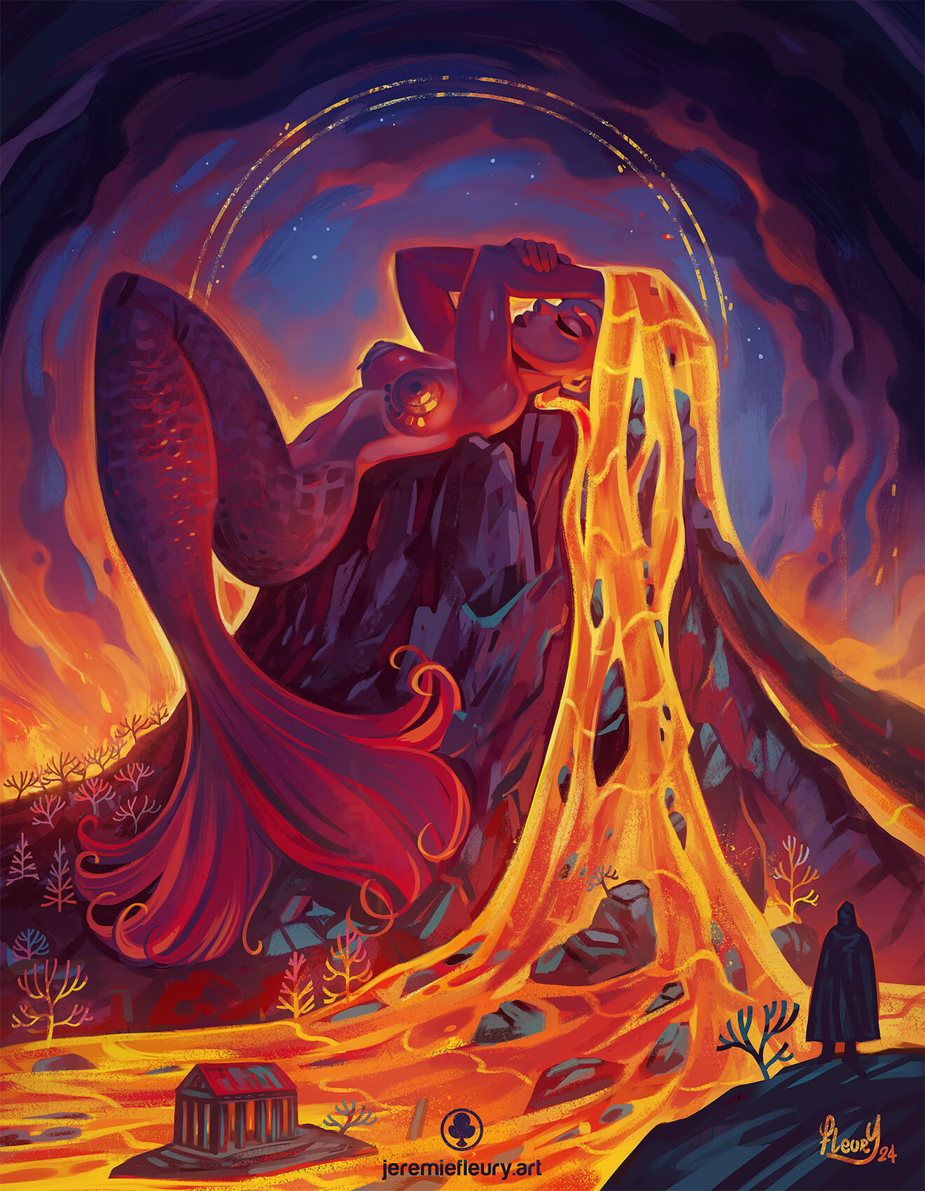 ArtStation - Lava Mermaid