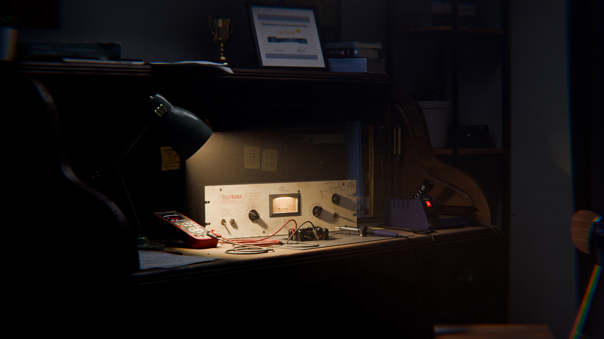 ArtStation - Audio Repair Workstation Environment - Blender Cycles