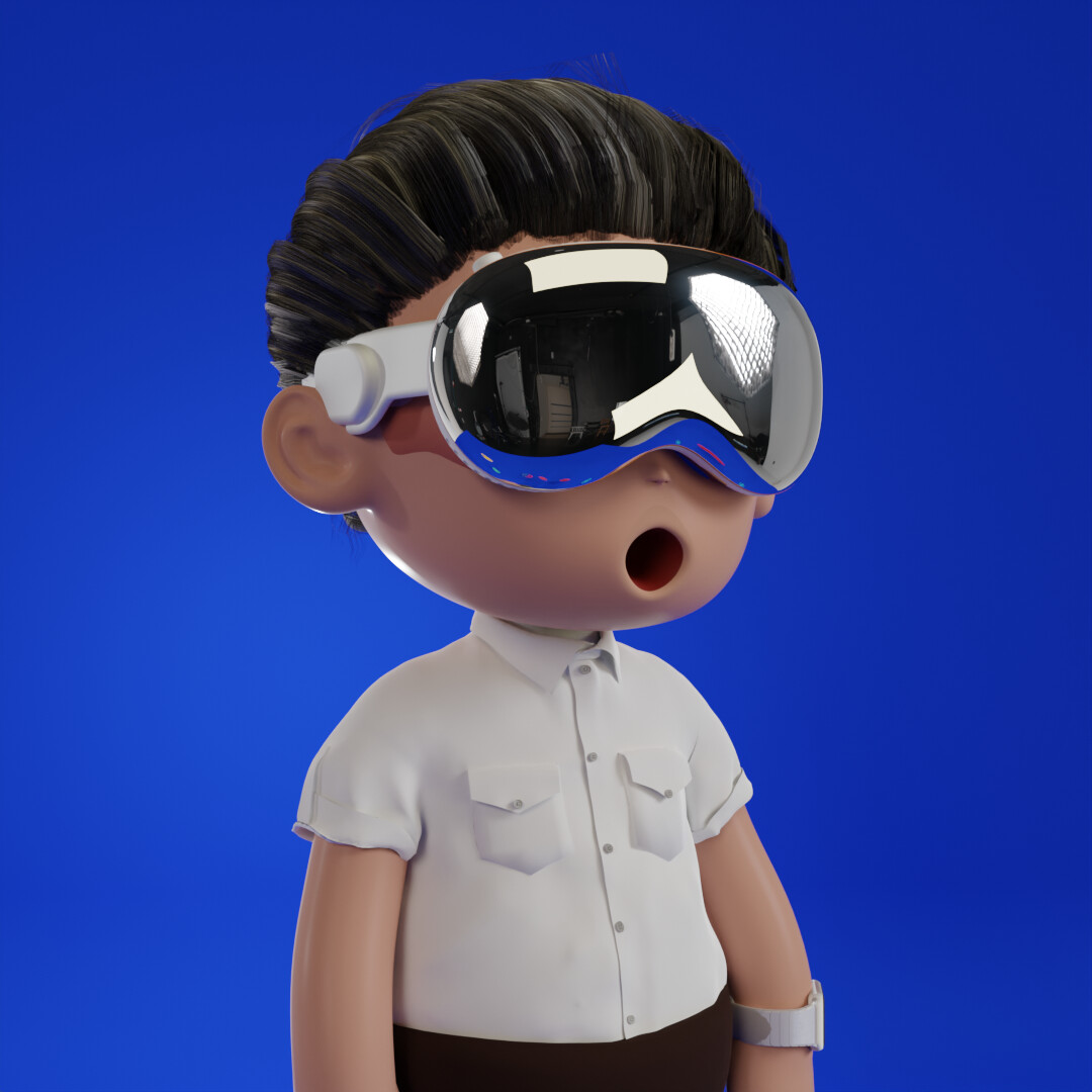 ArtStation - Toy boy apple vision pro