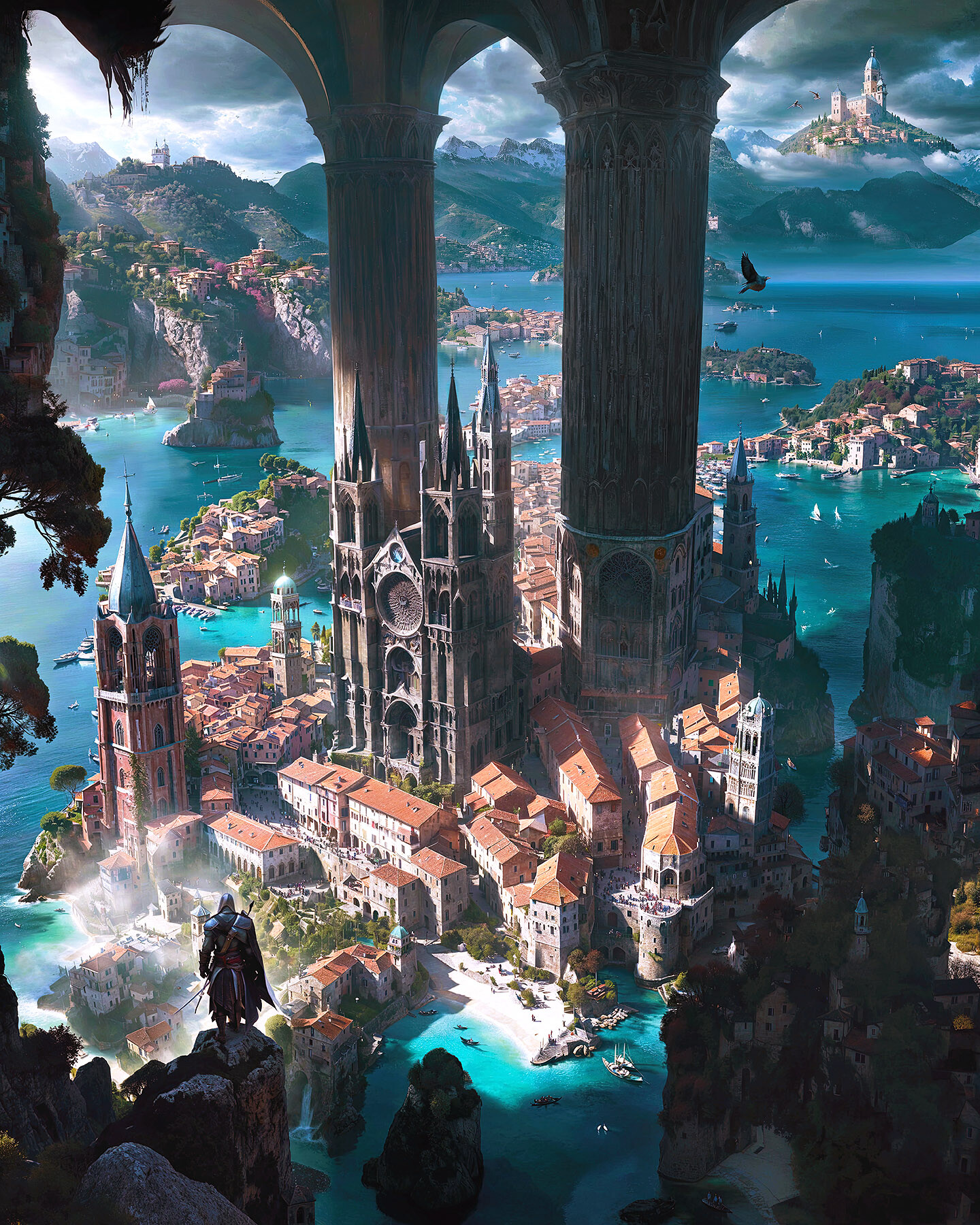 ArtStation - Pillars City by the Sea