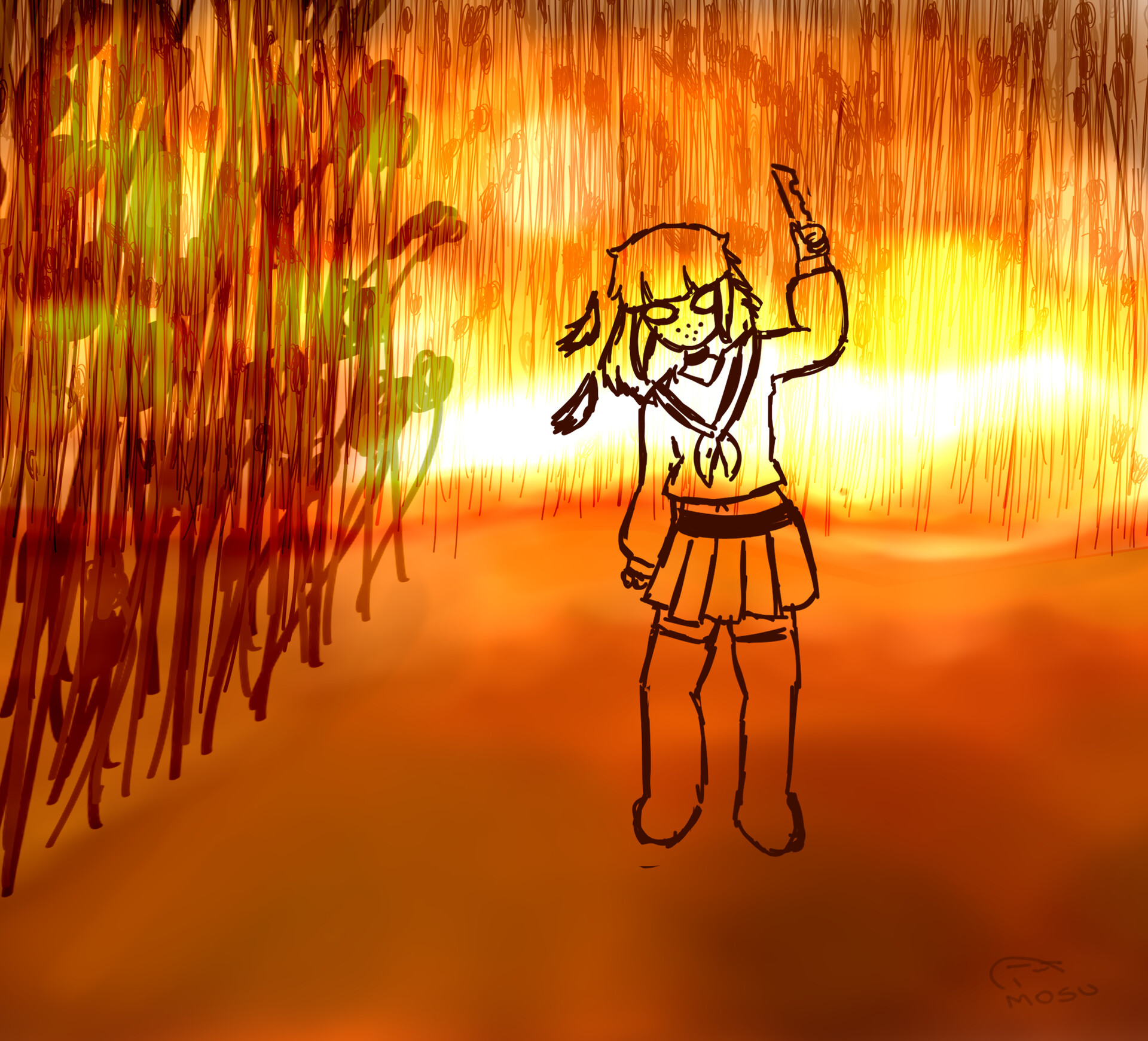 how to draw fire in paint tool sai