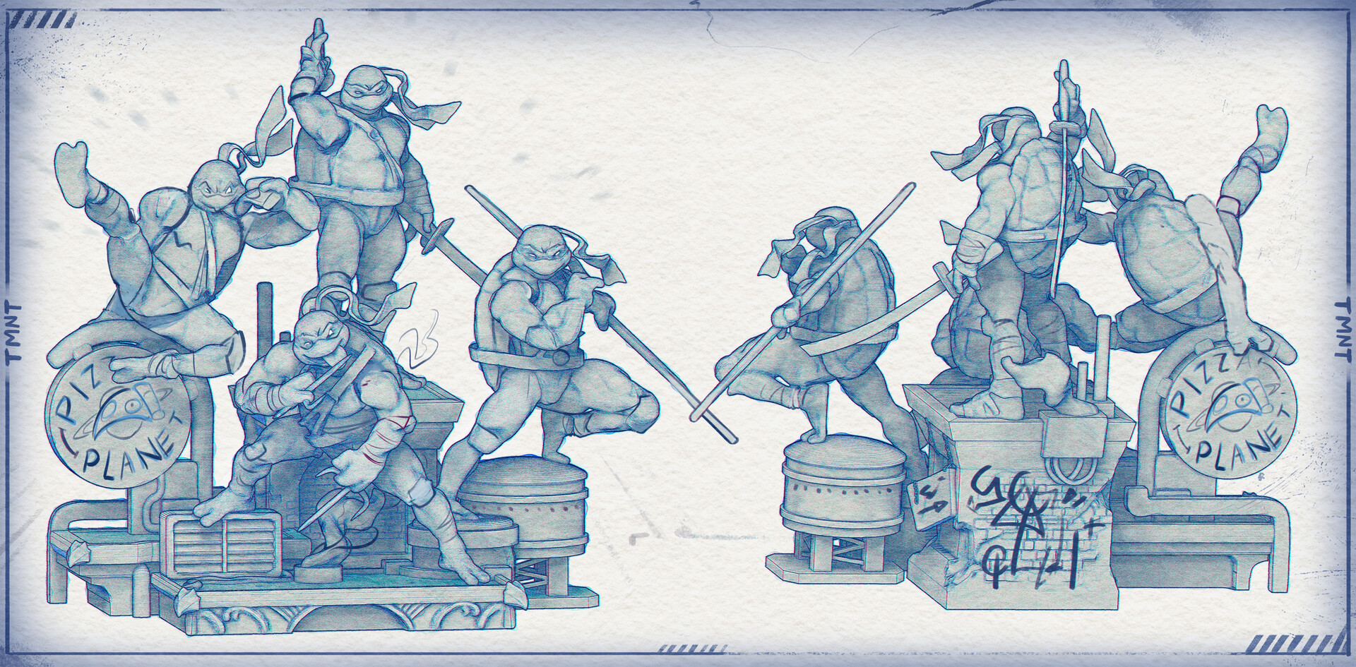 Gabriel Victor - TMNT fanart concept art!