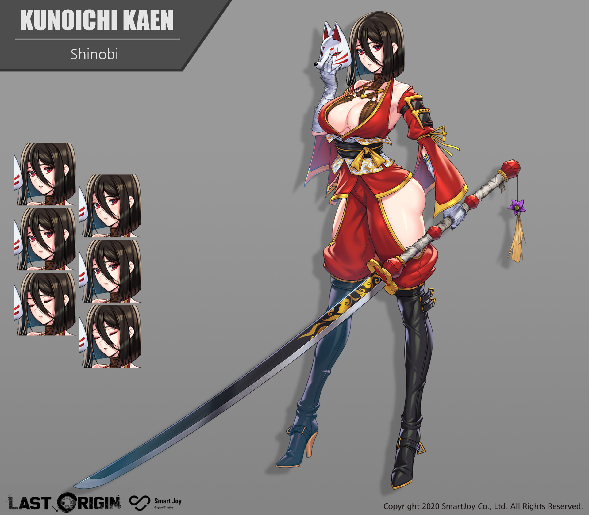 ArtStation - Last Origin - Kunoichi Kaen