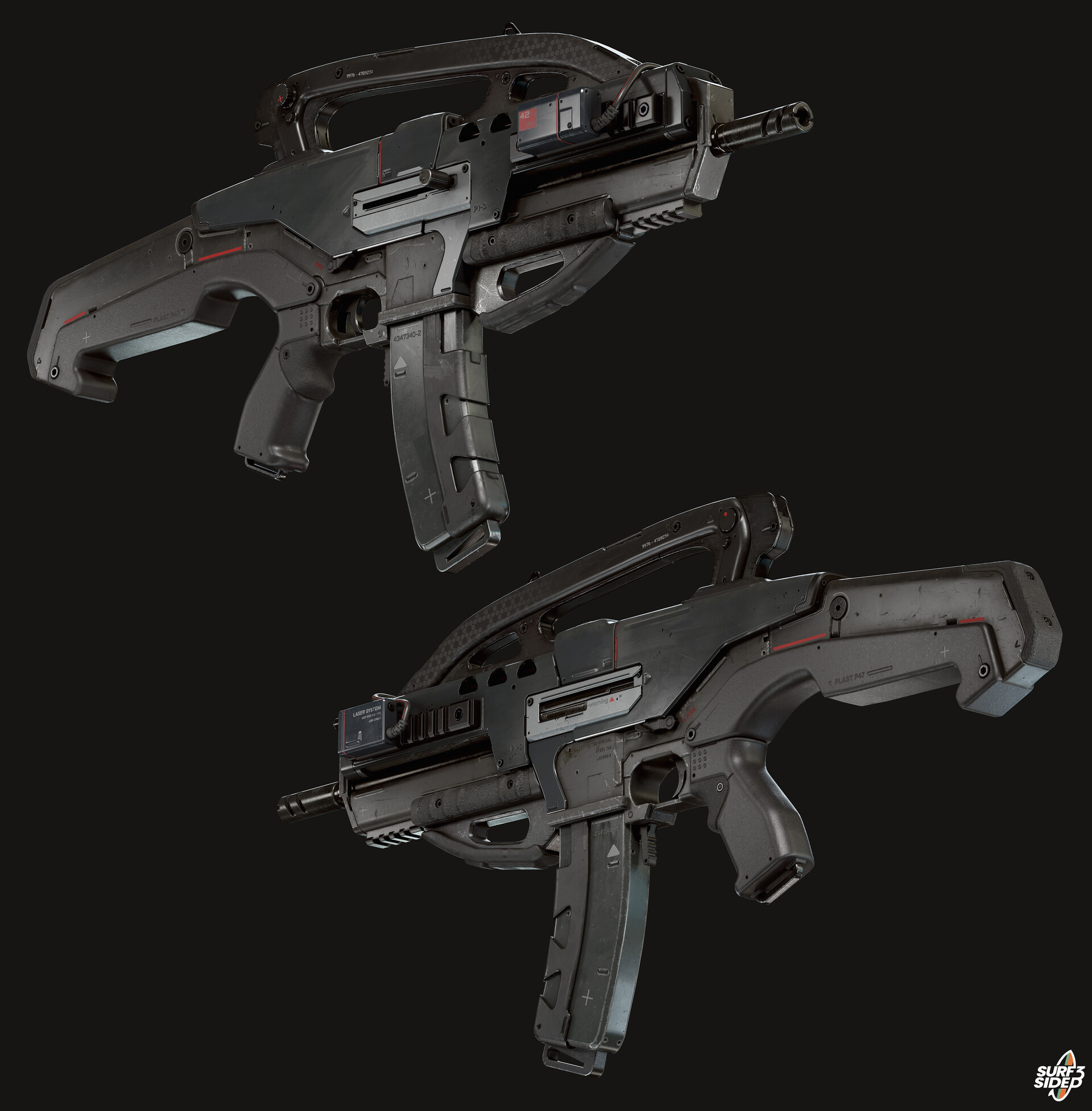 SURFSIDE 3D - Assault Rifle - 3d Concept