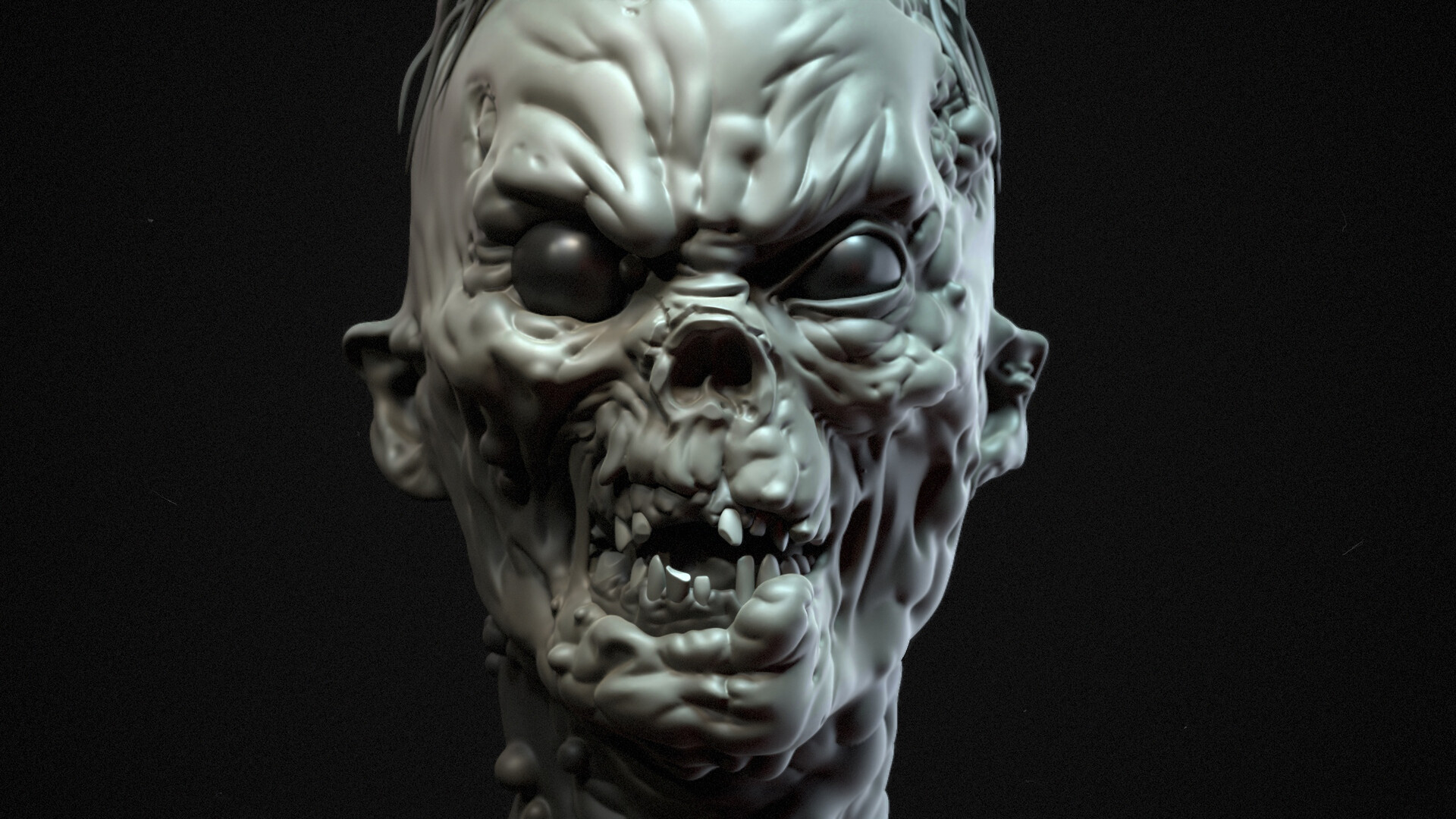 ArtStation - Zombie head