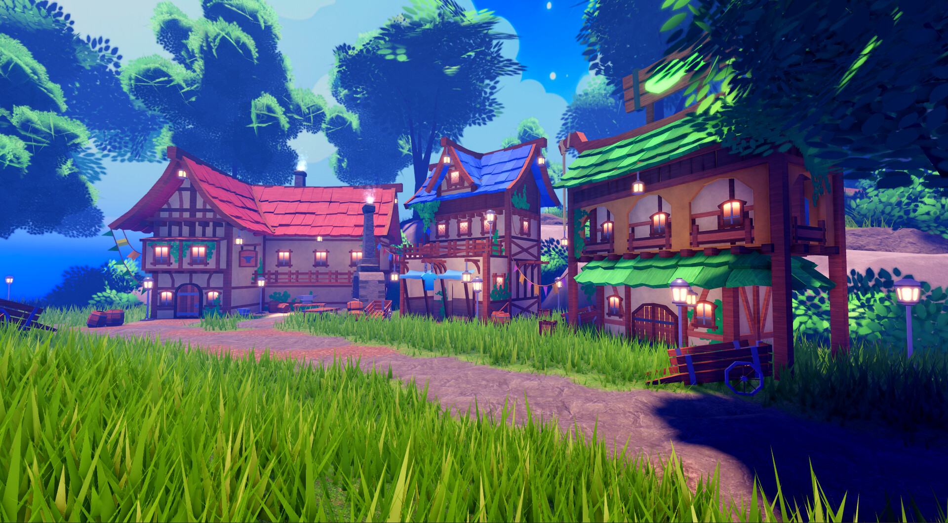 ArtStation - Stylised Medieval Town