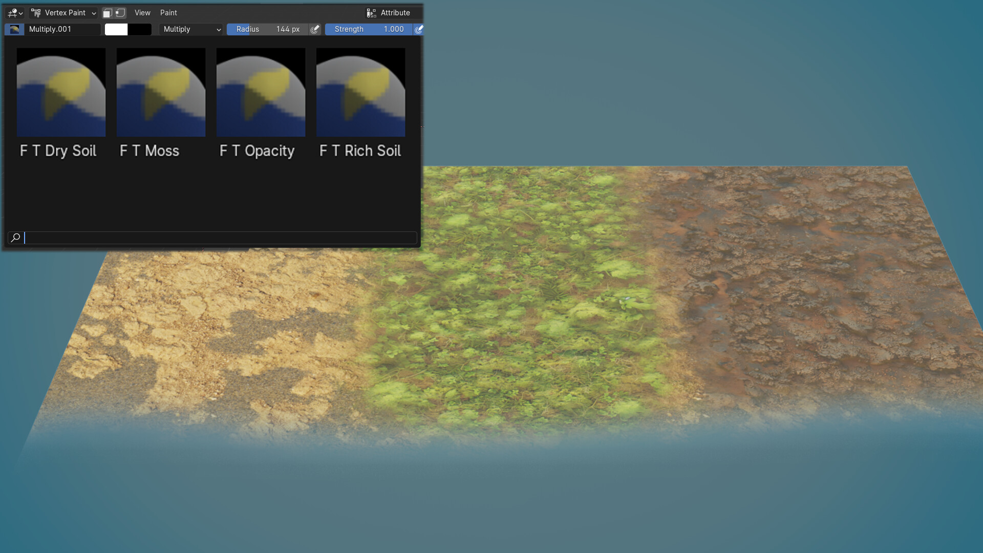 3D Tudor - Blender 4 Jungle Terrain Geometry Node