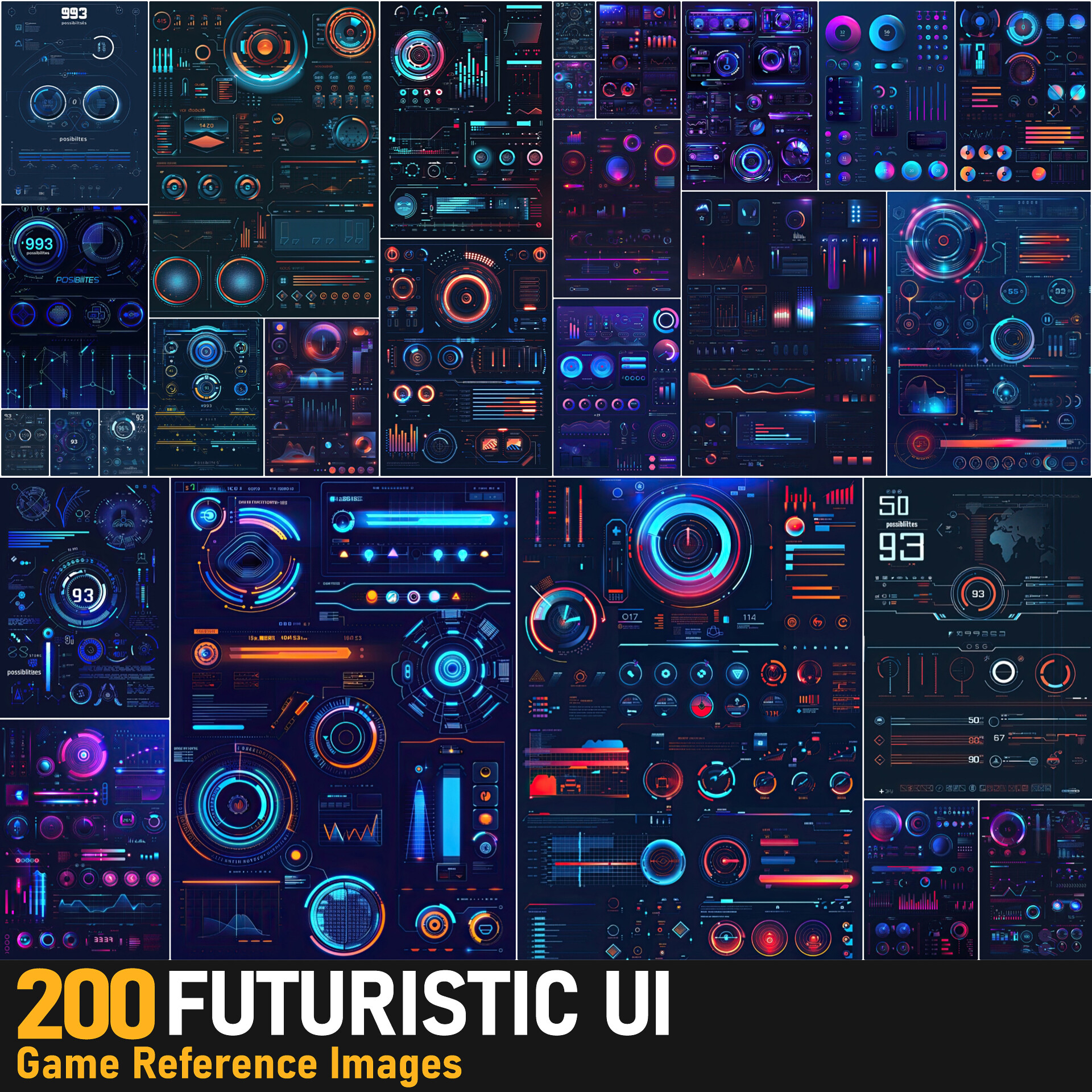 Vio - Futuristic UI |4K Reference Images