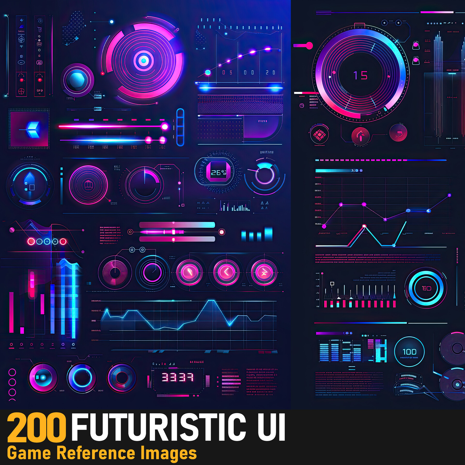 ArtStation - Futuristic UI |4K Reference Images