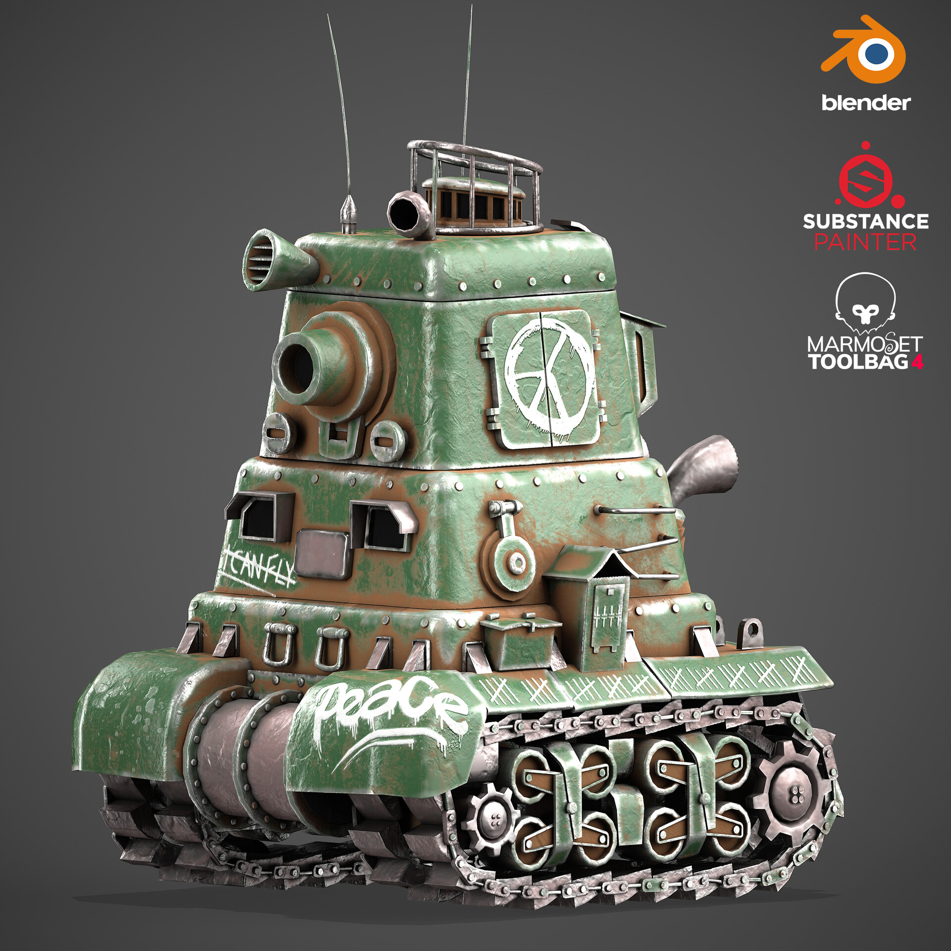 ArtStation - Stylized Tank