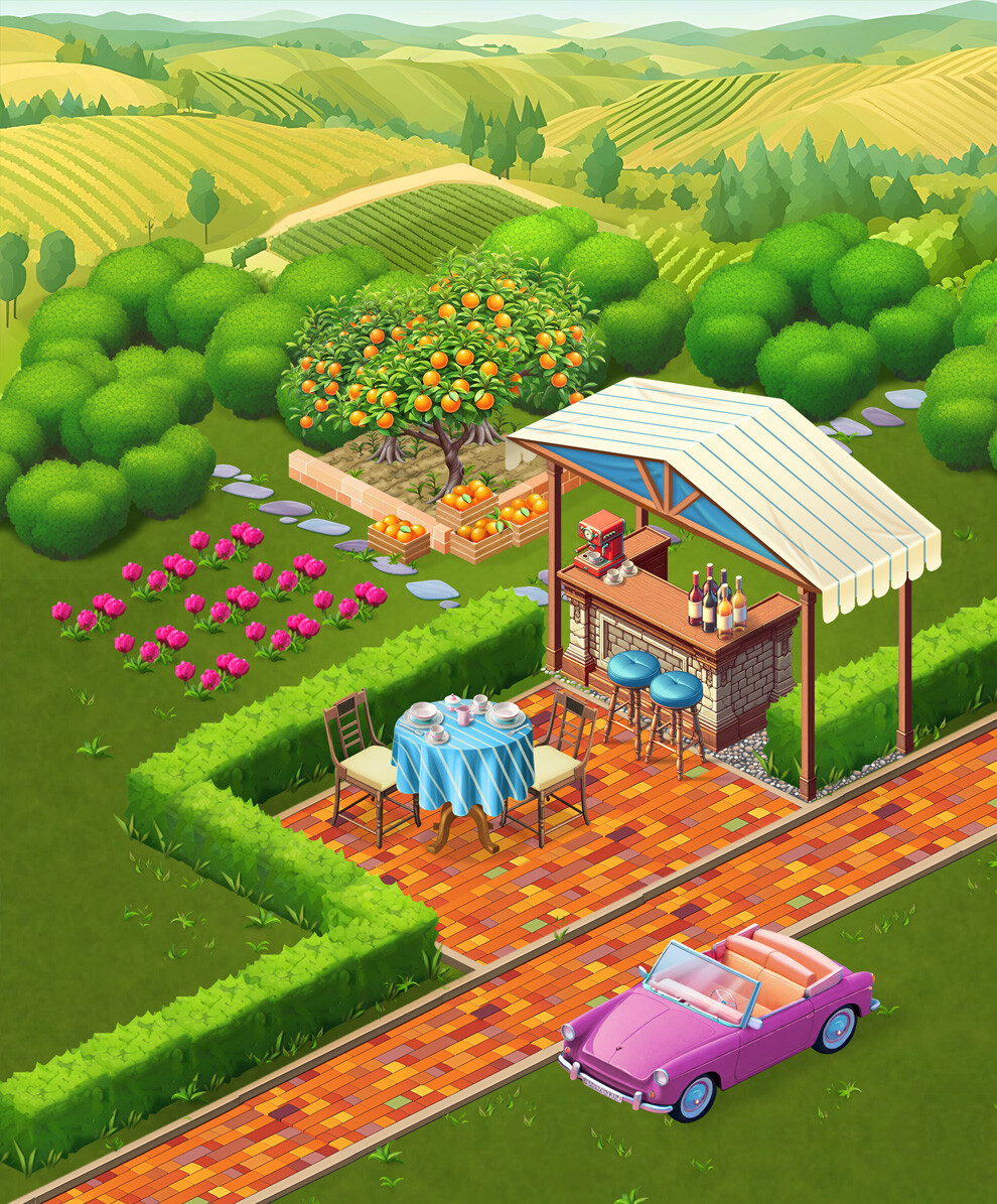 ArtStation - Isometric game map