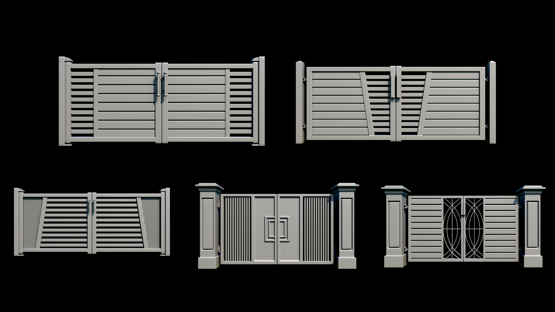gate design 3d warehouse