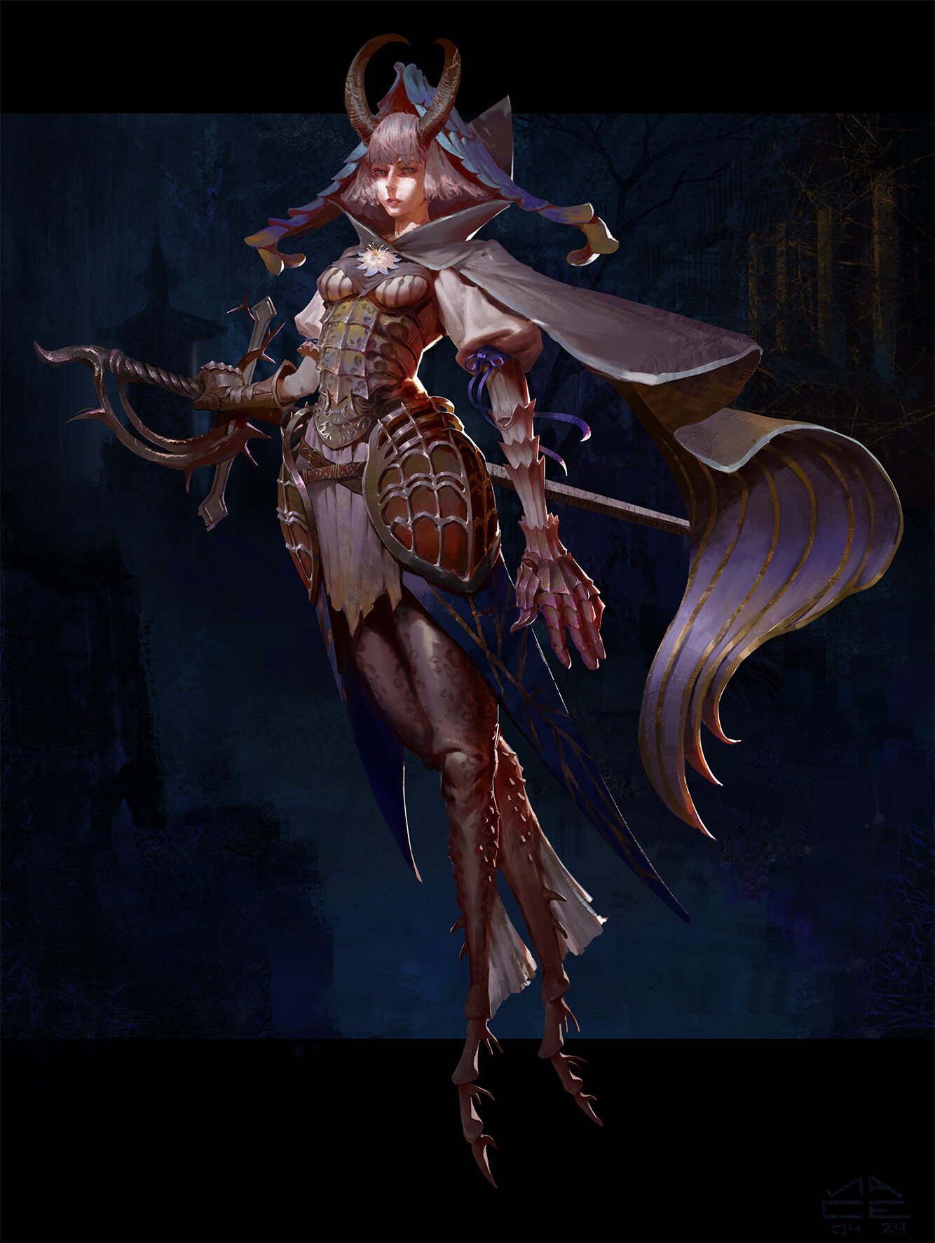 ArtStation - Moth Monster Girl
