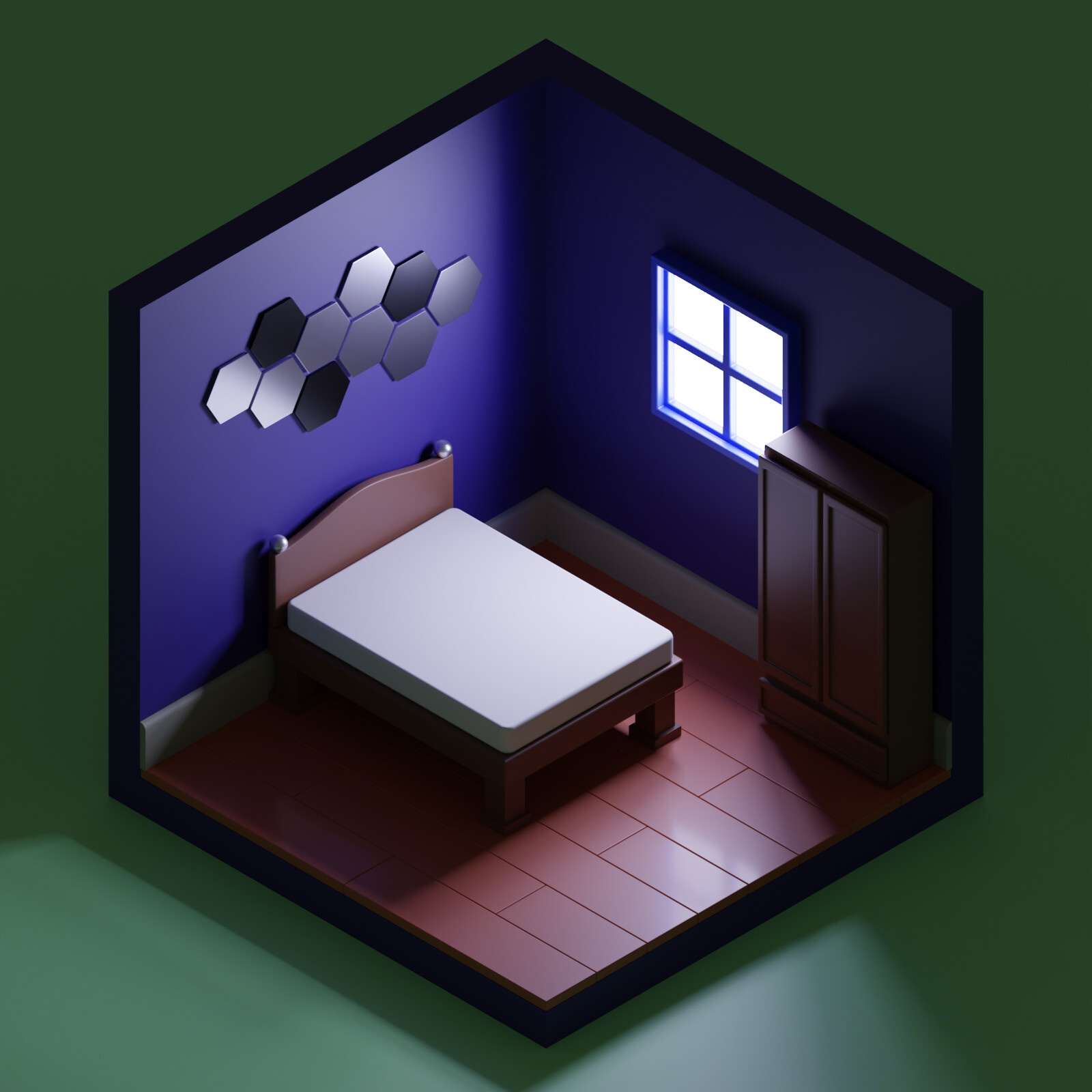 ArtStation - Low poly Iso Metric Room