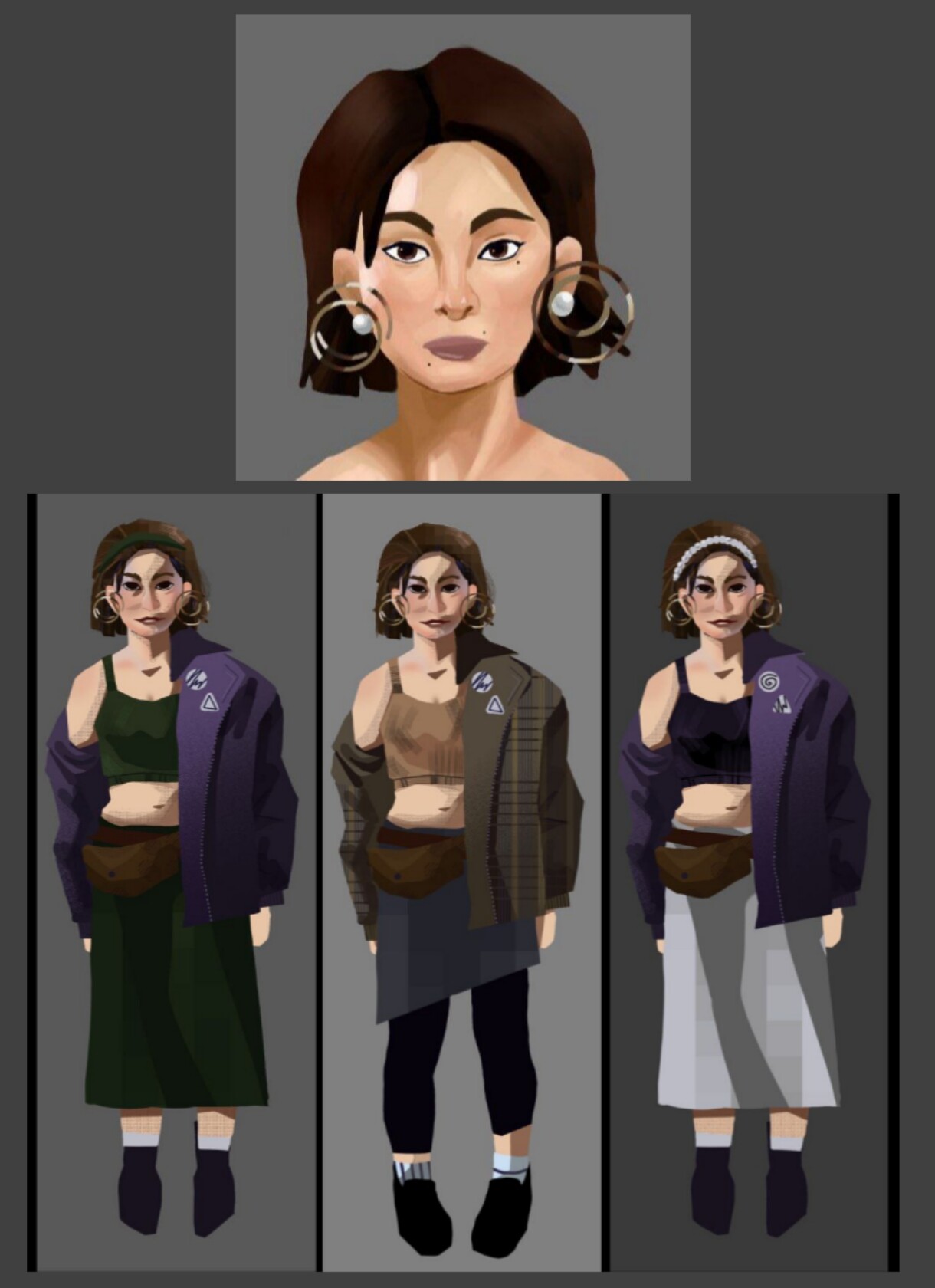 ArtStation - stylized 2D concept of a character for the game