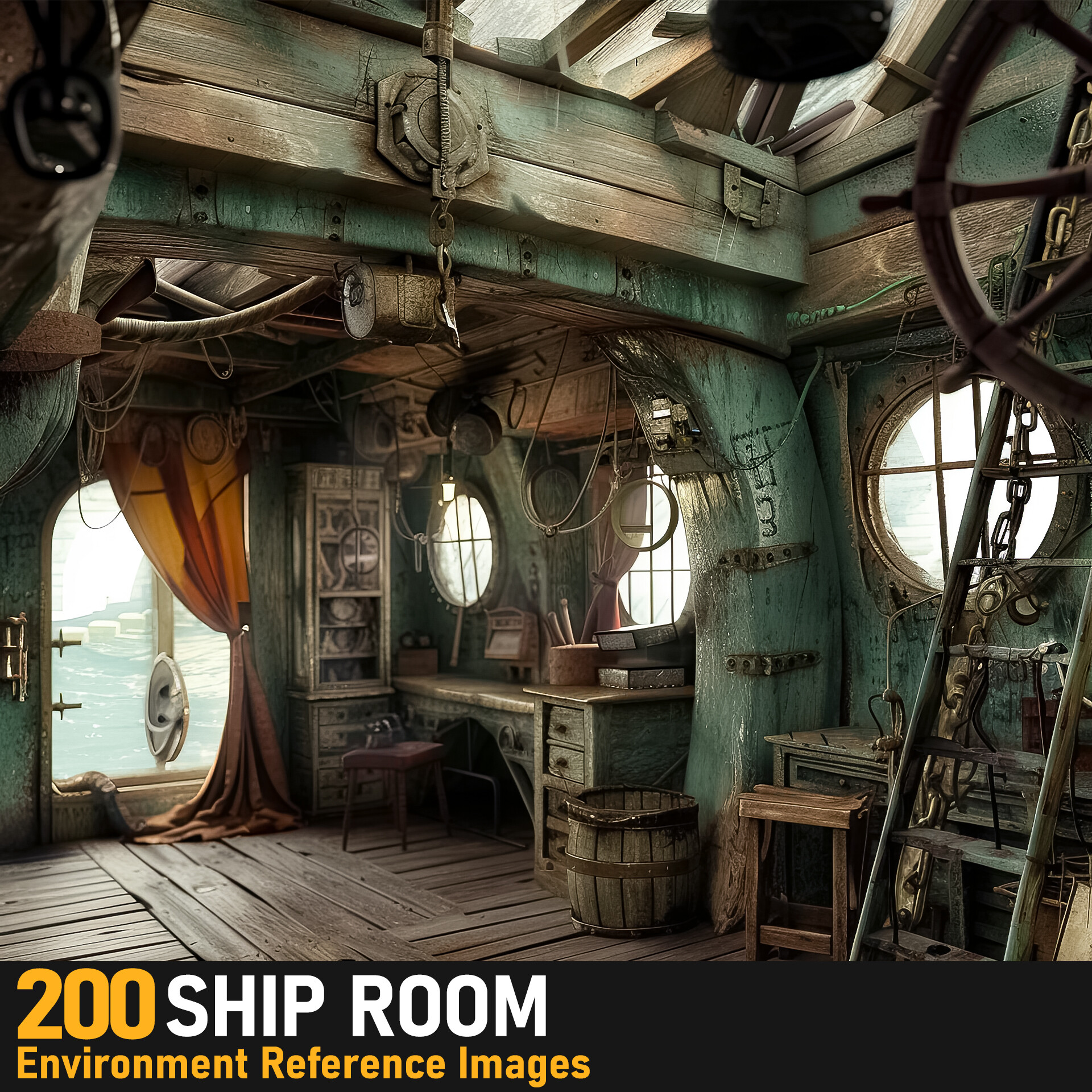 ArtStation - Ship Room| 4K Reference Images