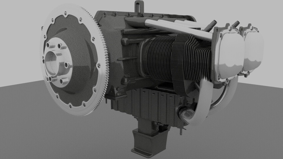 ArtStation - Lycoming O-360-4AM engine
