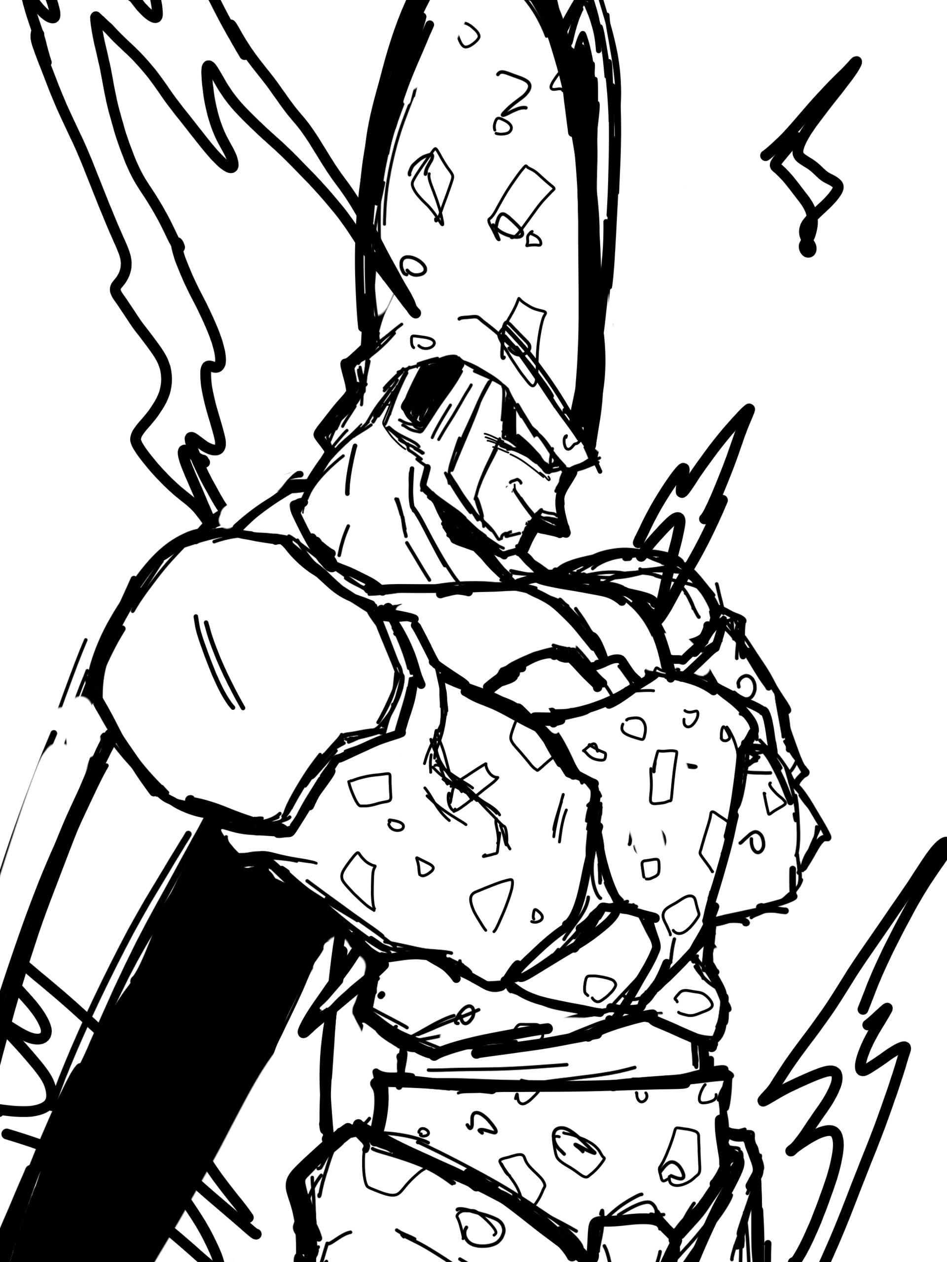 dragon ball z cell coloring pages