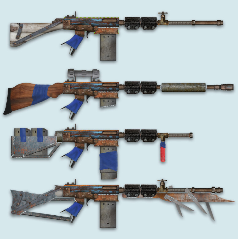 Joseph Graham - Modular weapon Kit for Otherworld - Pipe-Rifle