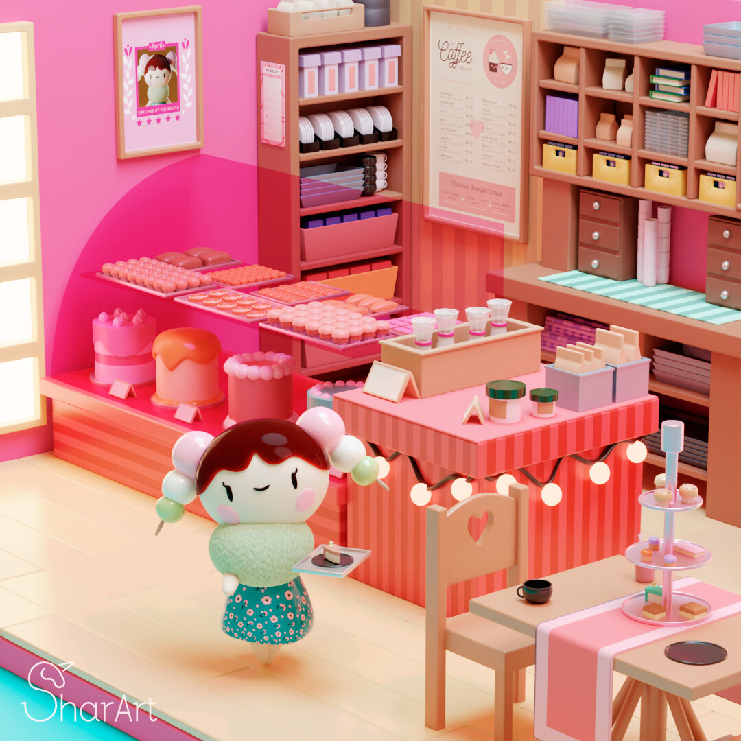 ArtStation - Cute bakery ♥♥♥